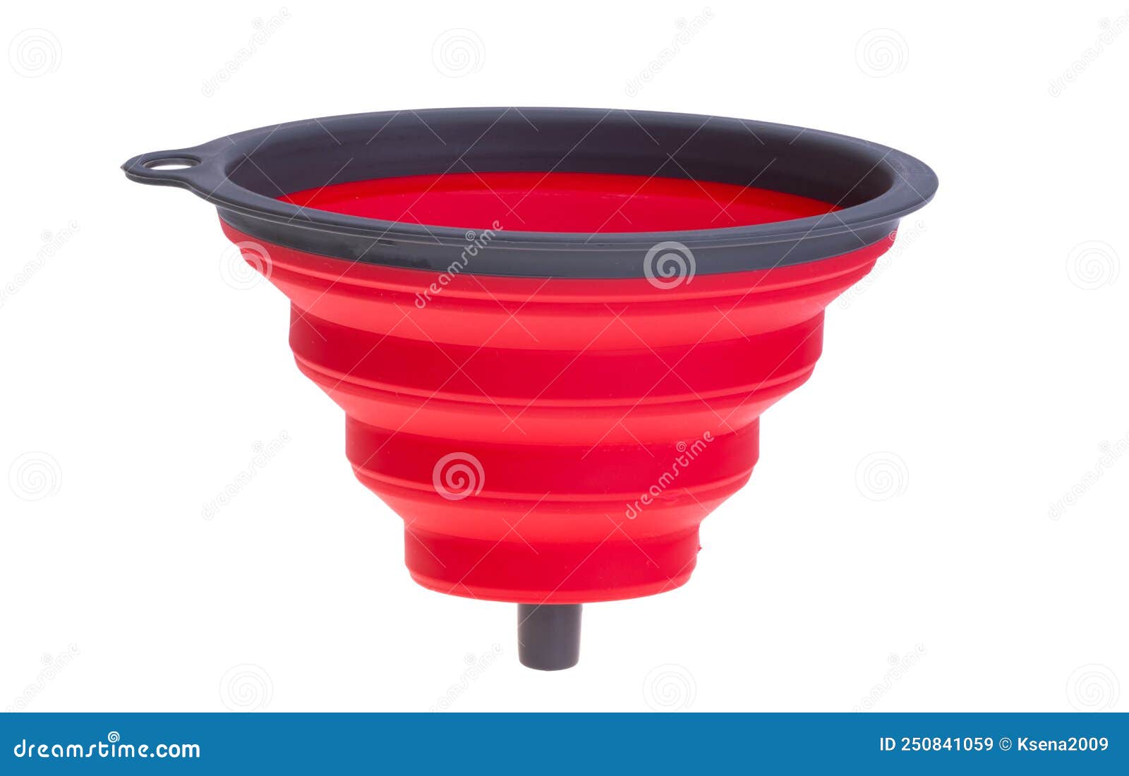 Embudo rojo aislado imagen de archivo. Imagen de espiral - 250841059