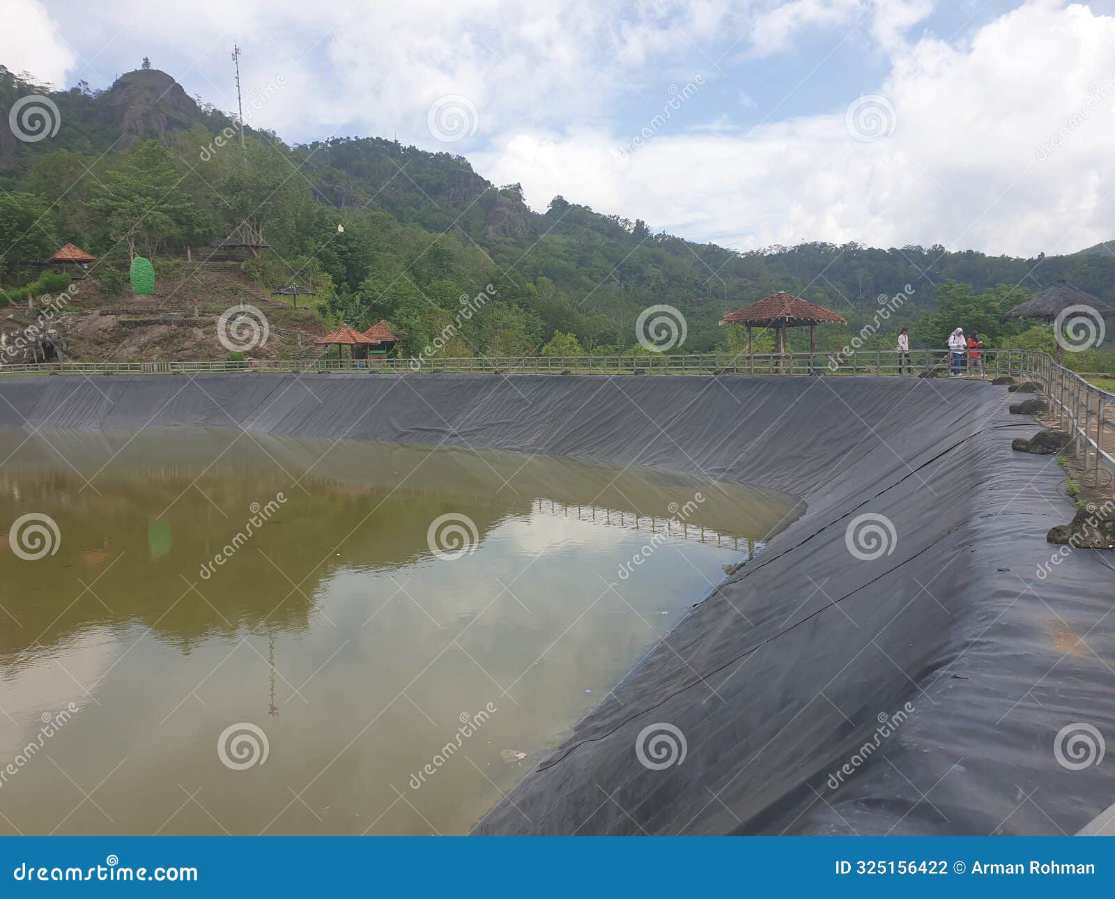 Embung for Water Stock and Irigation in Indonesia Stock Photo - Image ...