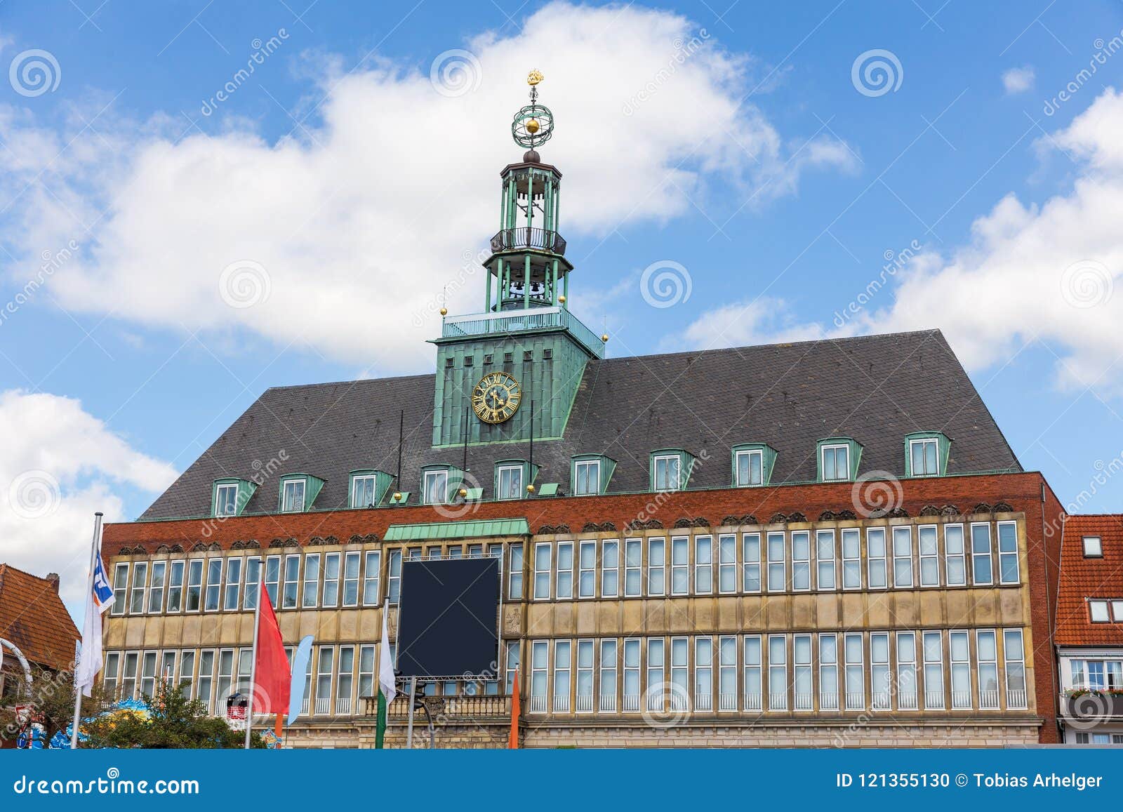 Emden City Lower Saxony Germany Stock Photo - Image of historic, town ...