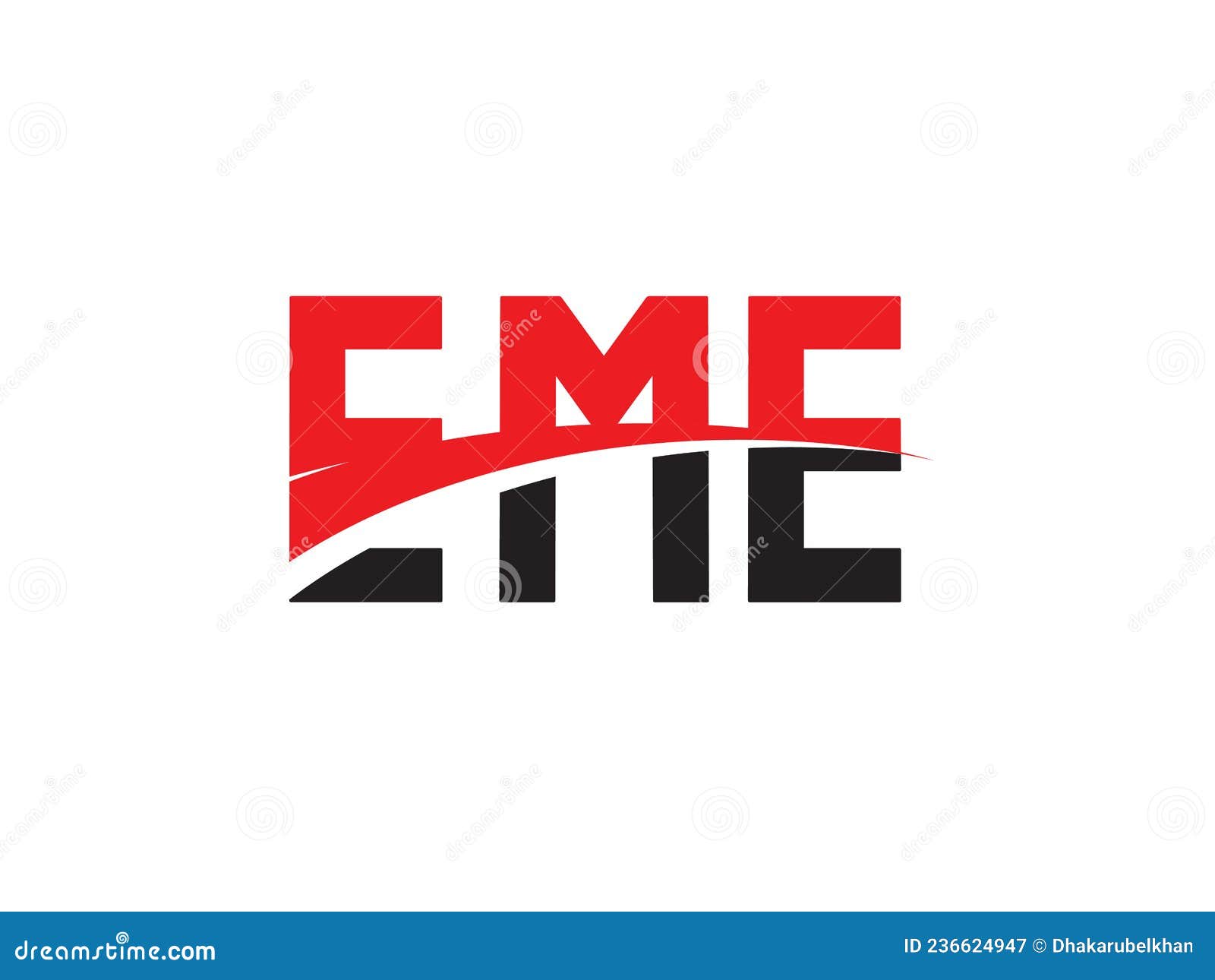 EME Letter Initial Logo Design Vector Illustration Stock Vector ...