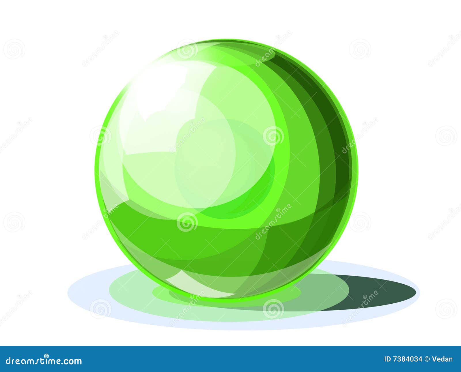 Emerald brilliant ball stock illustration. Illustration of ball - 7384034