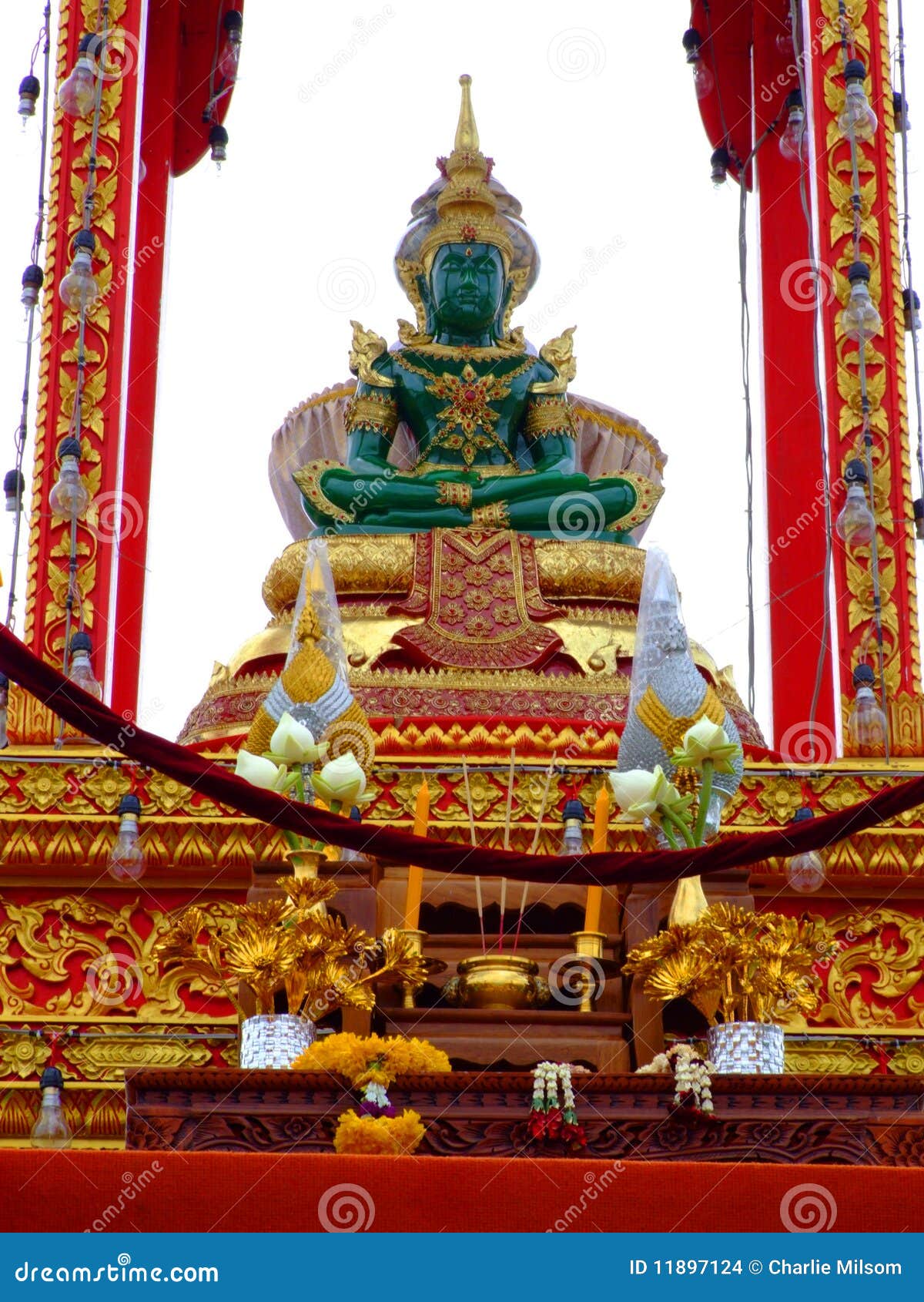 Emerald Buddha Shrine, Thailand. Stock Photo - Image of artwork ...
