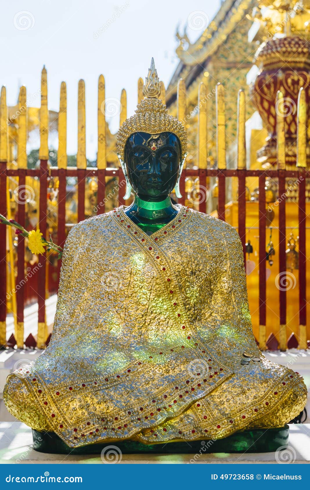 Emerald Buddha statue. stock photo. Image of thailand - 49723658