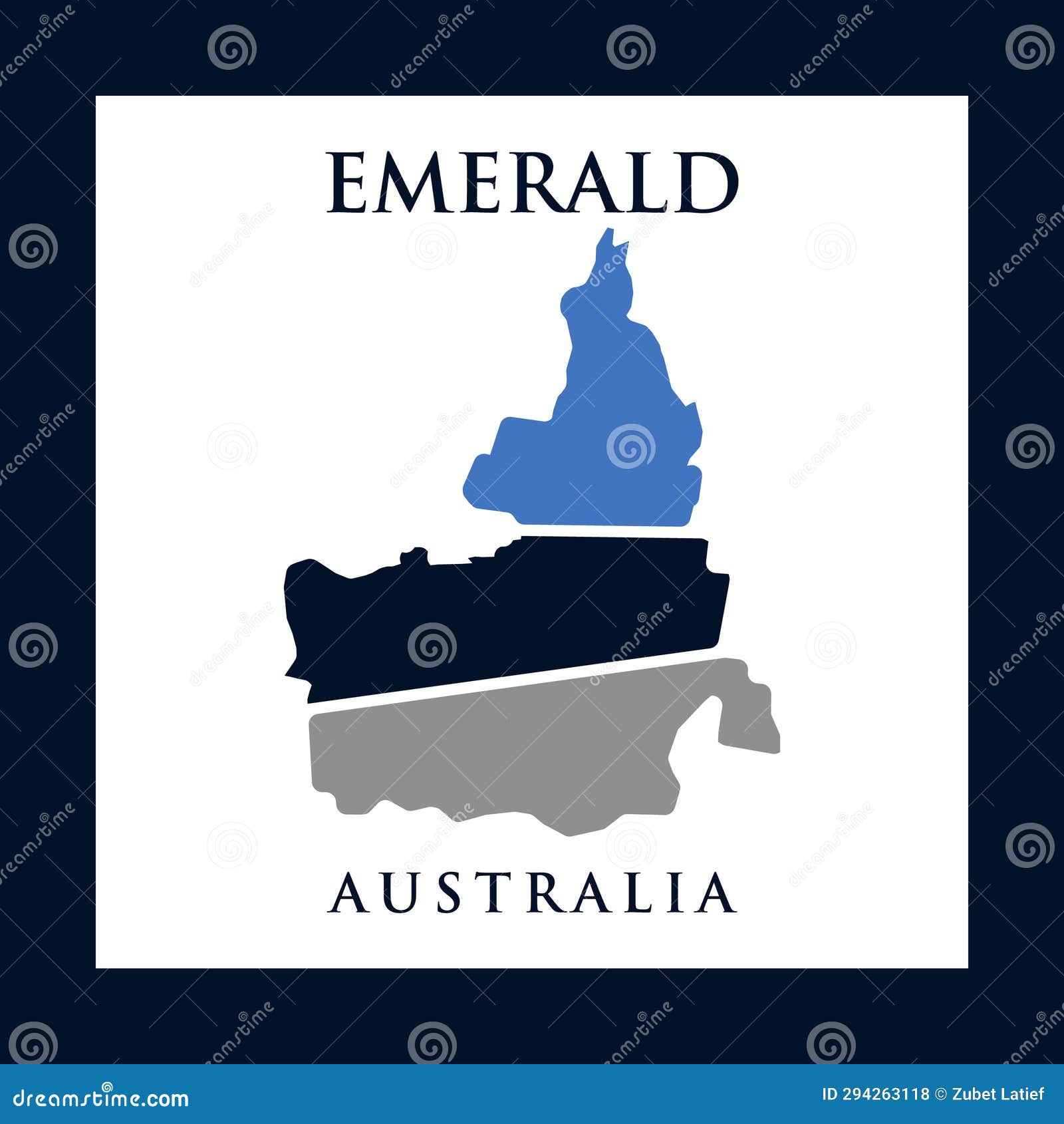 Emerald City Map Modern Creative Logo Stock Vector - Illustration of ...
