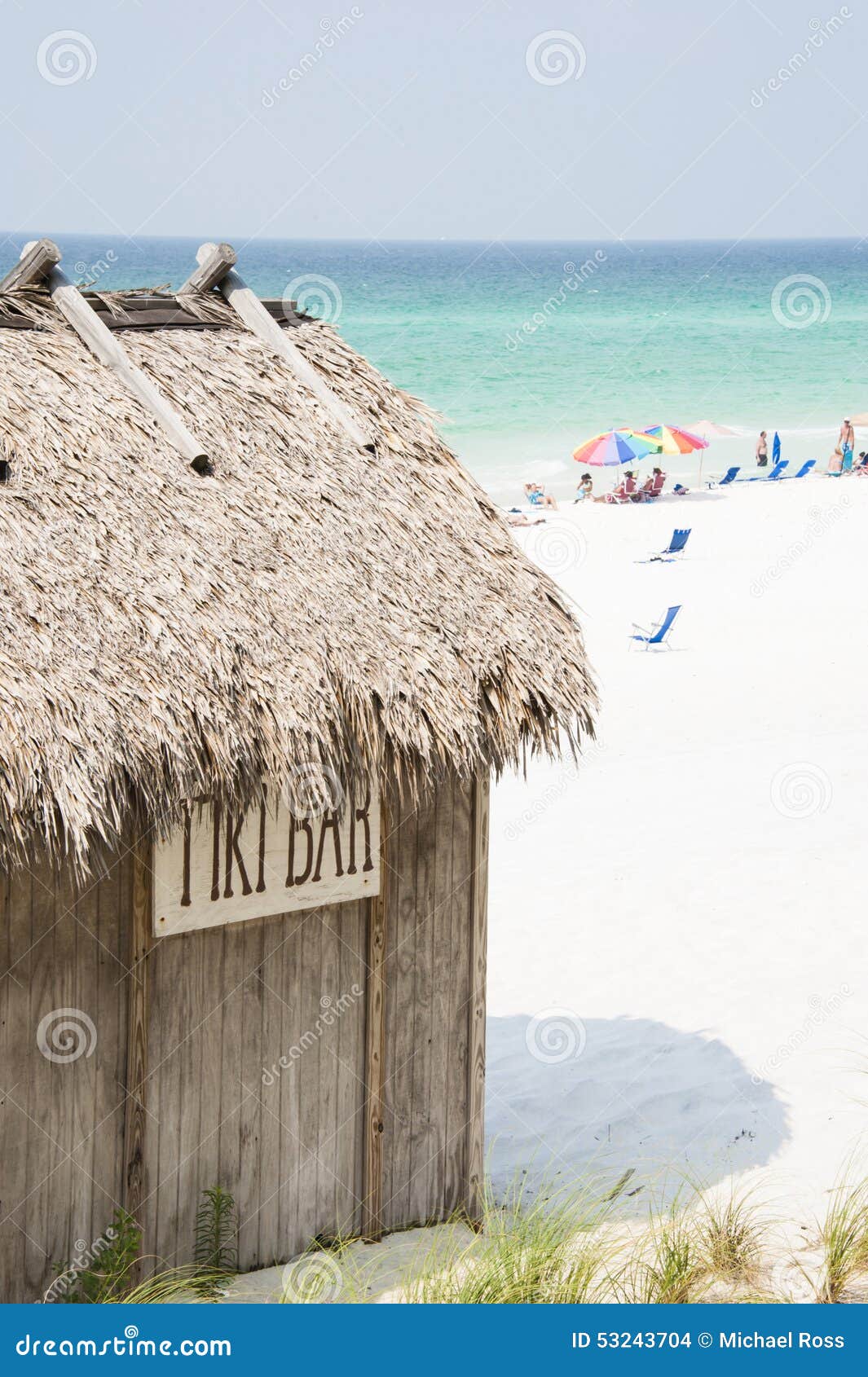 The Emerald Coast Tiki Bar and Beach Editorial Stock Image - Image of ...