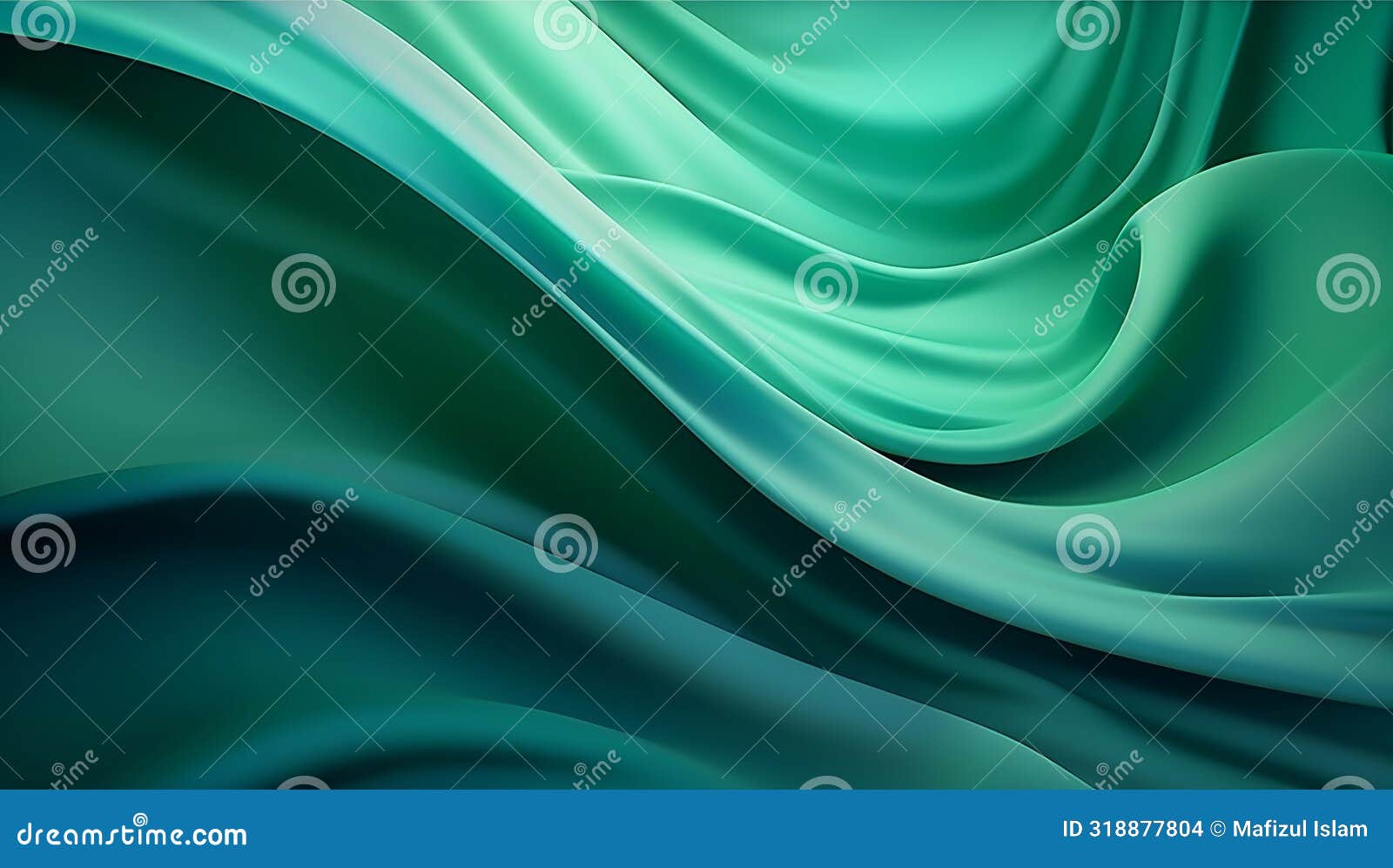 Emerald Color Sky At Sunset, Color Gradient Background. AI-Generated ...