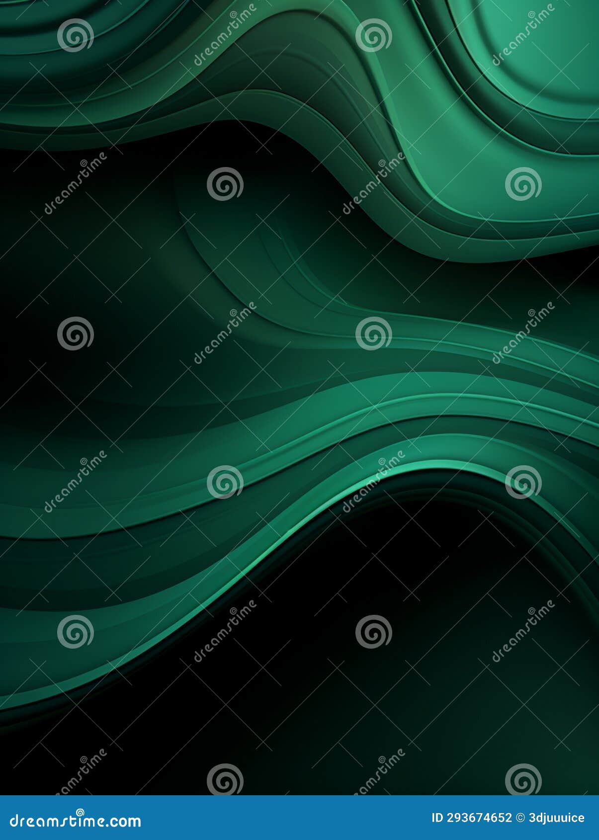 Emerald Crystal Creative Abstract Wavy Texture. Stock Illustration ...