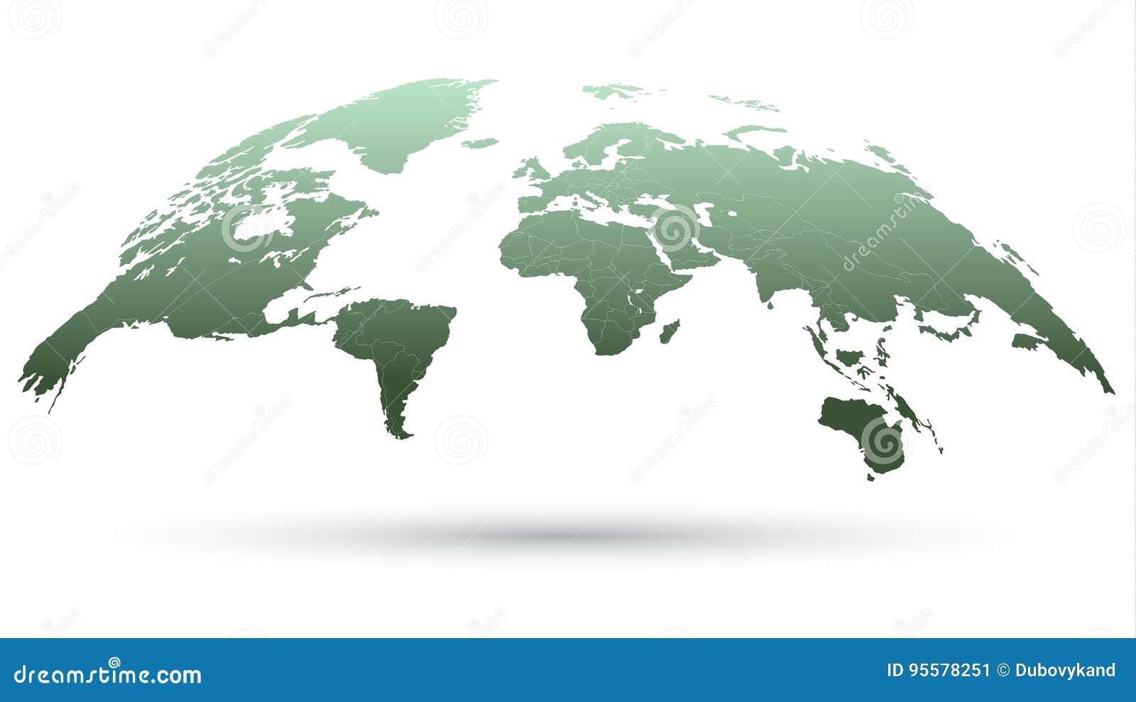 Emerald Detailed Globe Map stock vector. Illustration of europe - 95578251