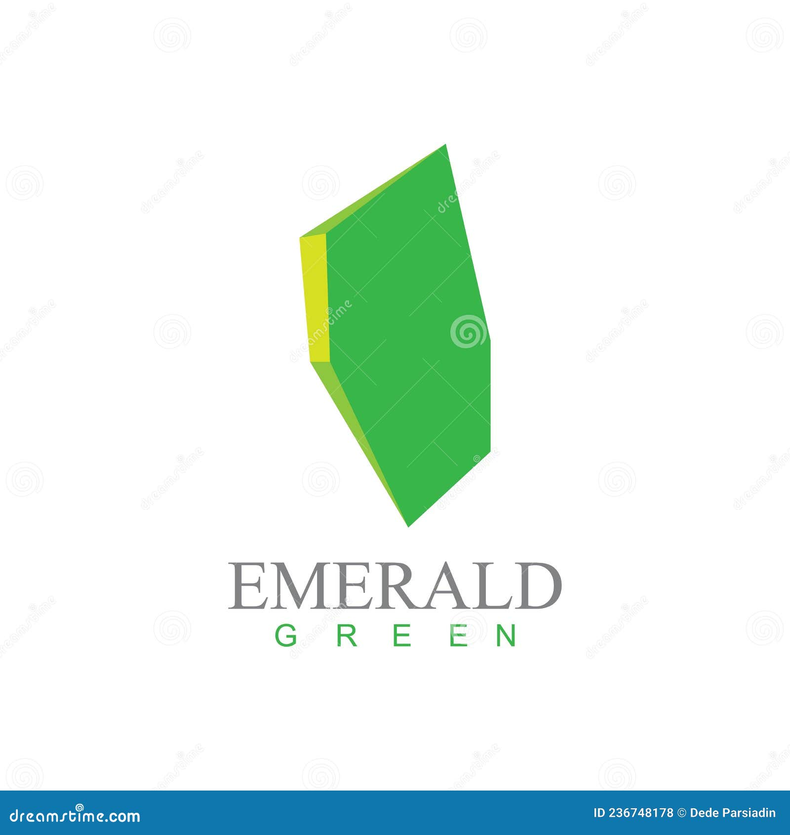 Emerald Diamond Logo Vector Icon Illustration Stock Vector ...