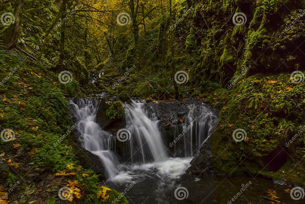 Emerald Falls in the Fall stock photo. Image of columbia - 46356798