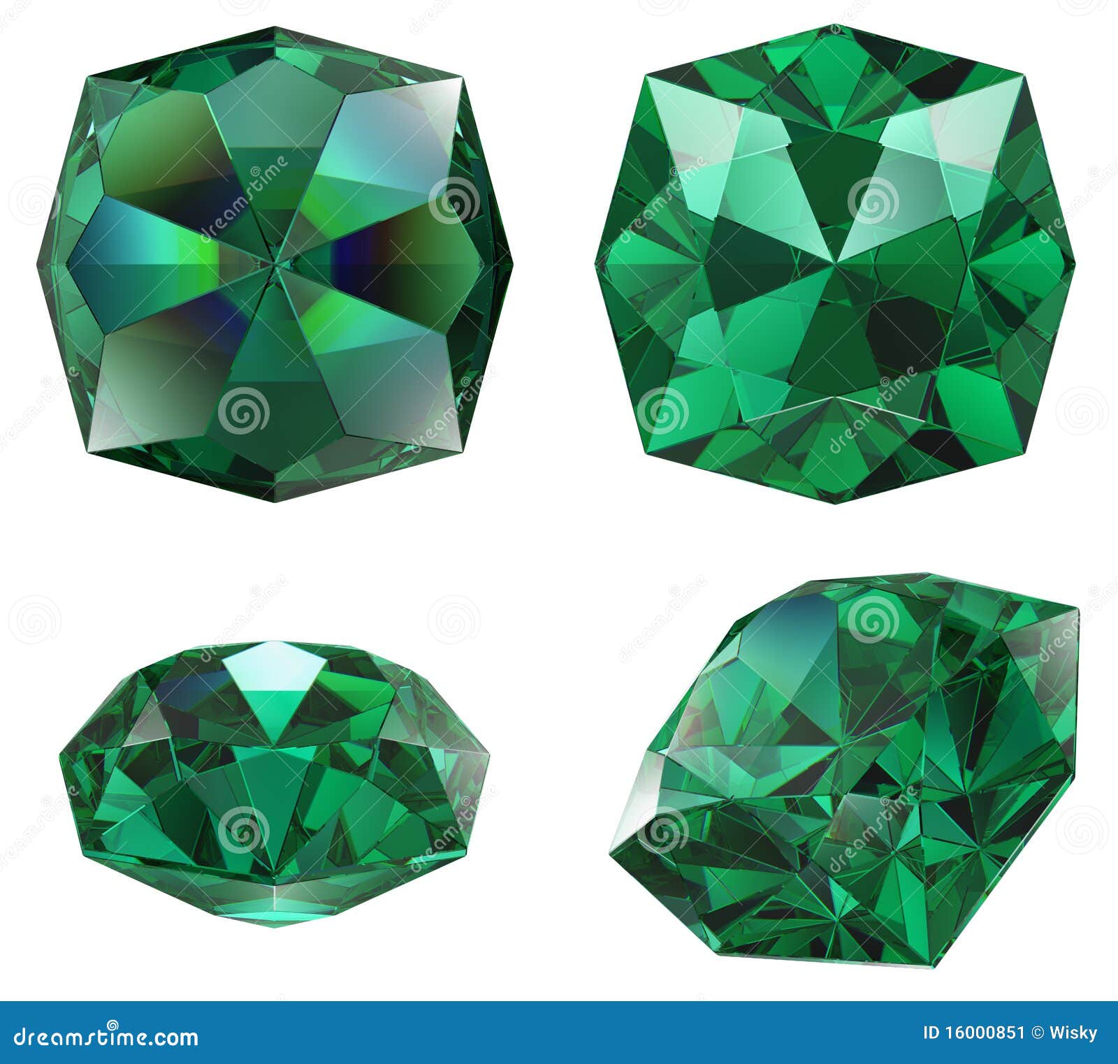Emerald gem isolated stock illustration. Illustration of transparent ...