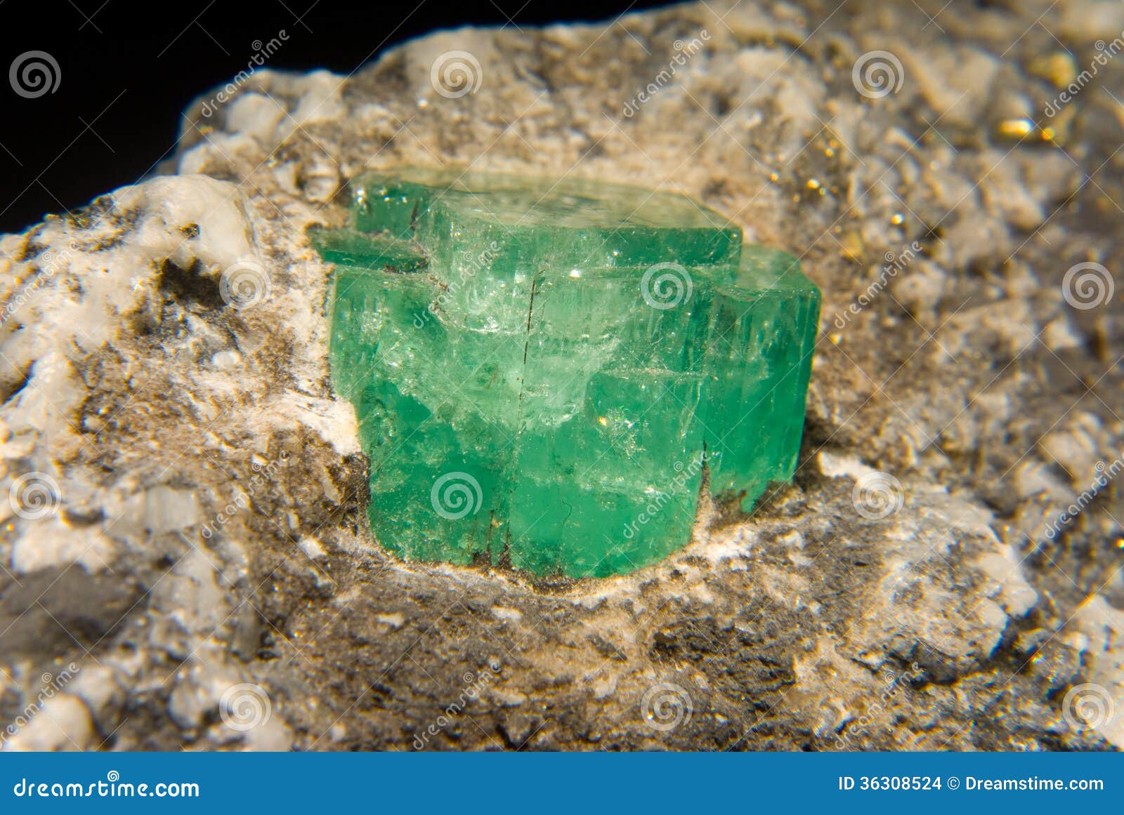 Emerald stock photo. Image of science, mineral, industry - 36308524