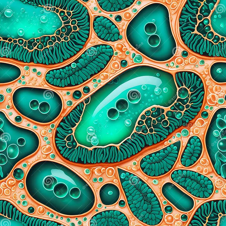 Emerald Green Bacteria Appearing Under an Electron Microscope Stock ...