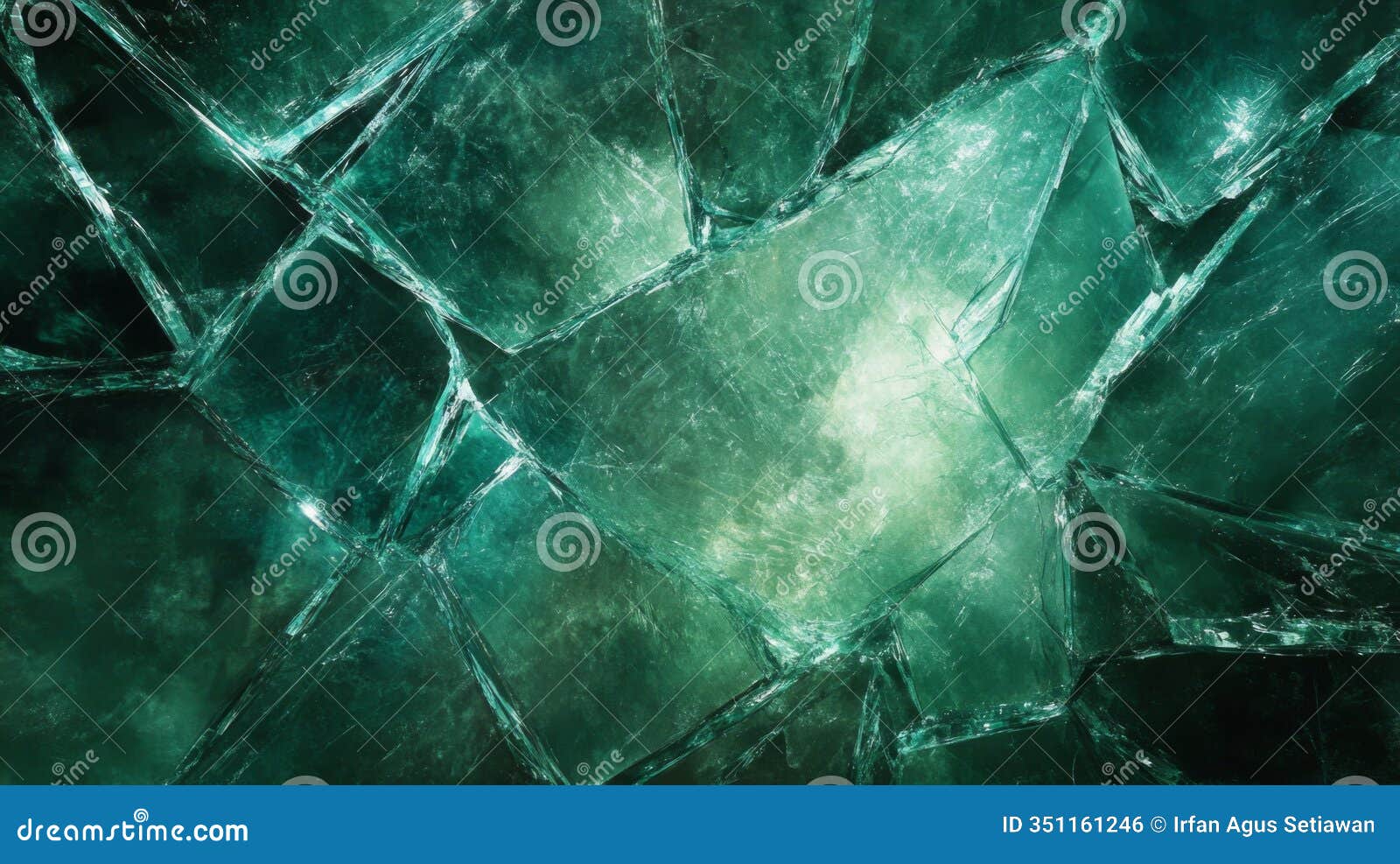 Emerald Green Crystal Fractured Surface Texture Stock Illustration ...