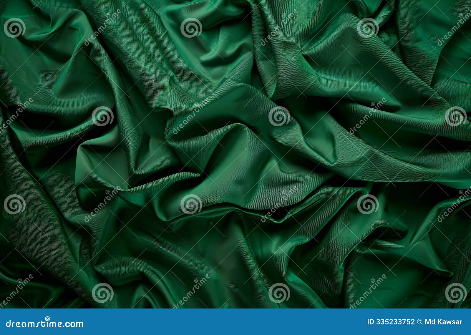 Emerald Green Fabric Flat Lay Background Stock Illustration ...