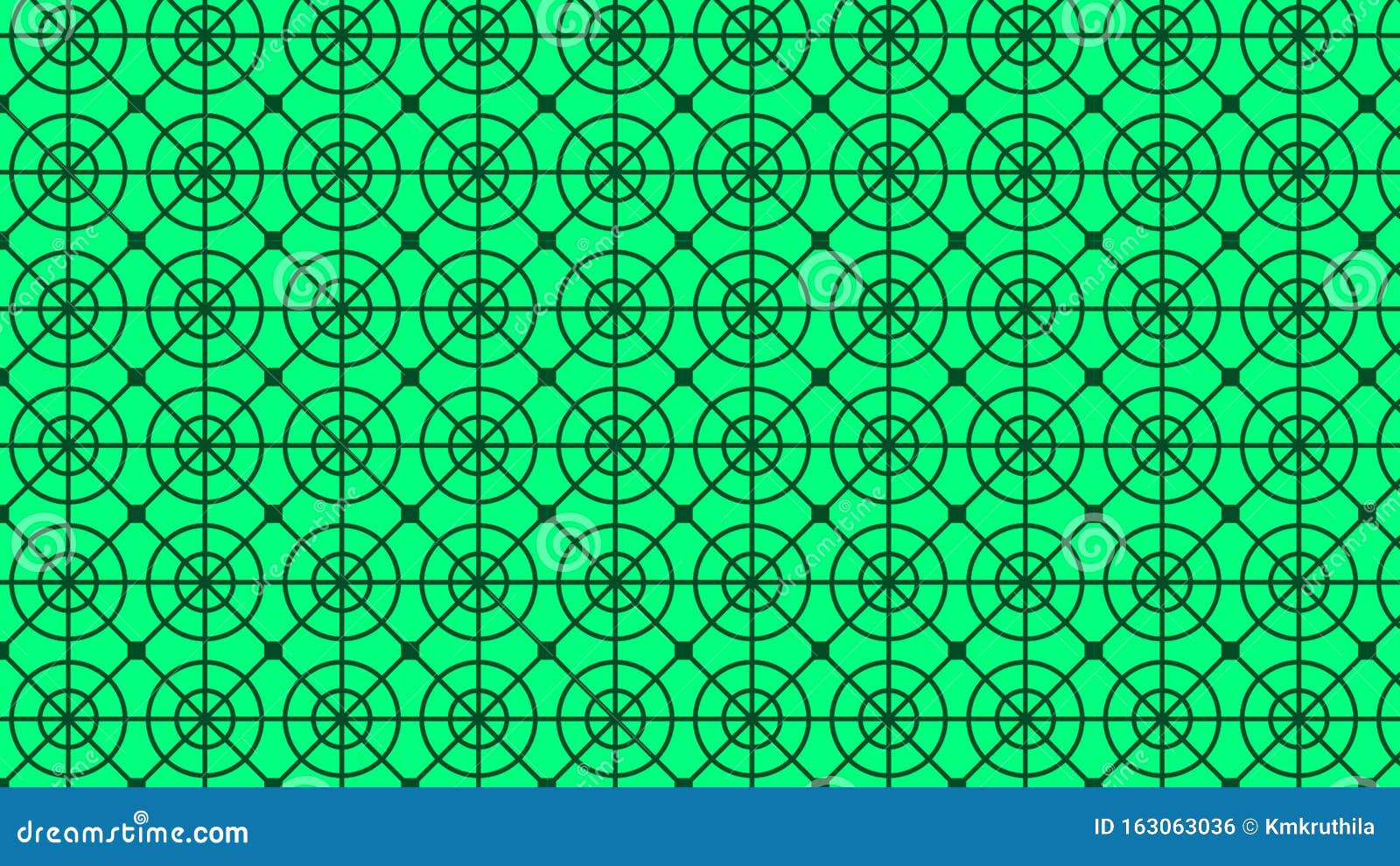 Emerald Green Geometric Circle Background Pattern Vector Image Stock ...