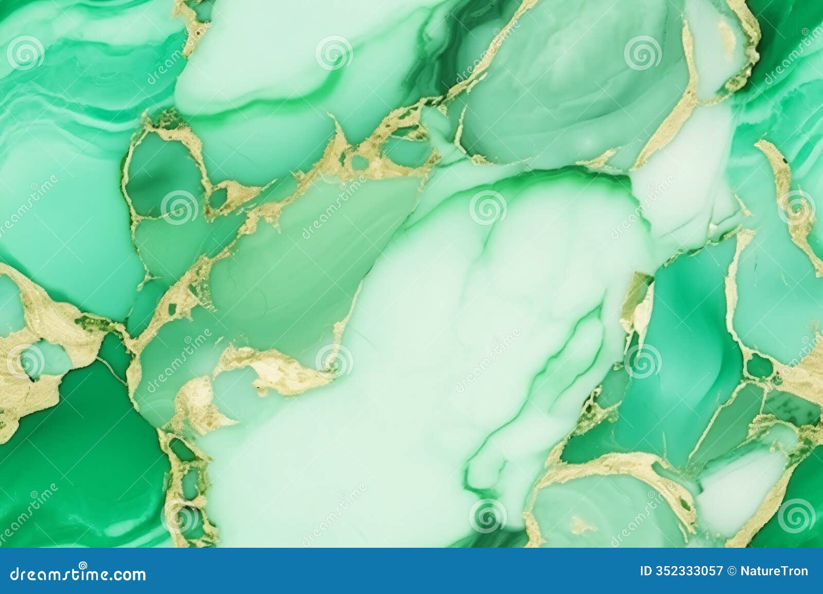 Emerald Green and Gold Abstract Marble Texture: a Luxurious Background ...