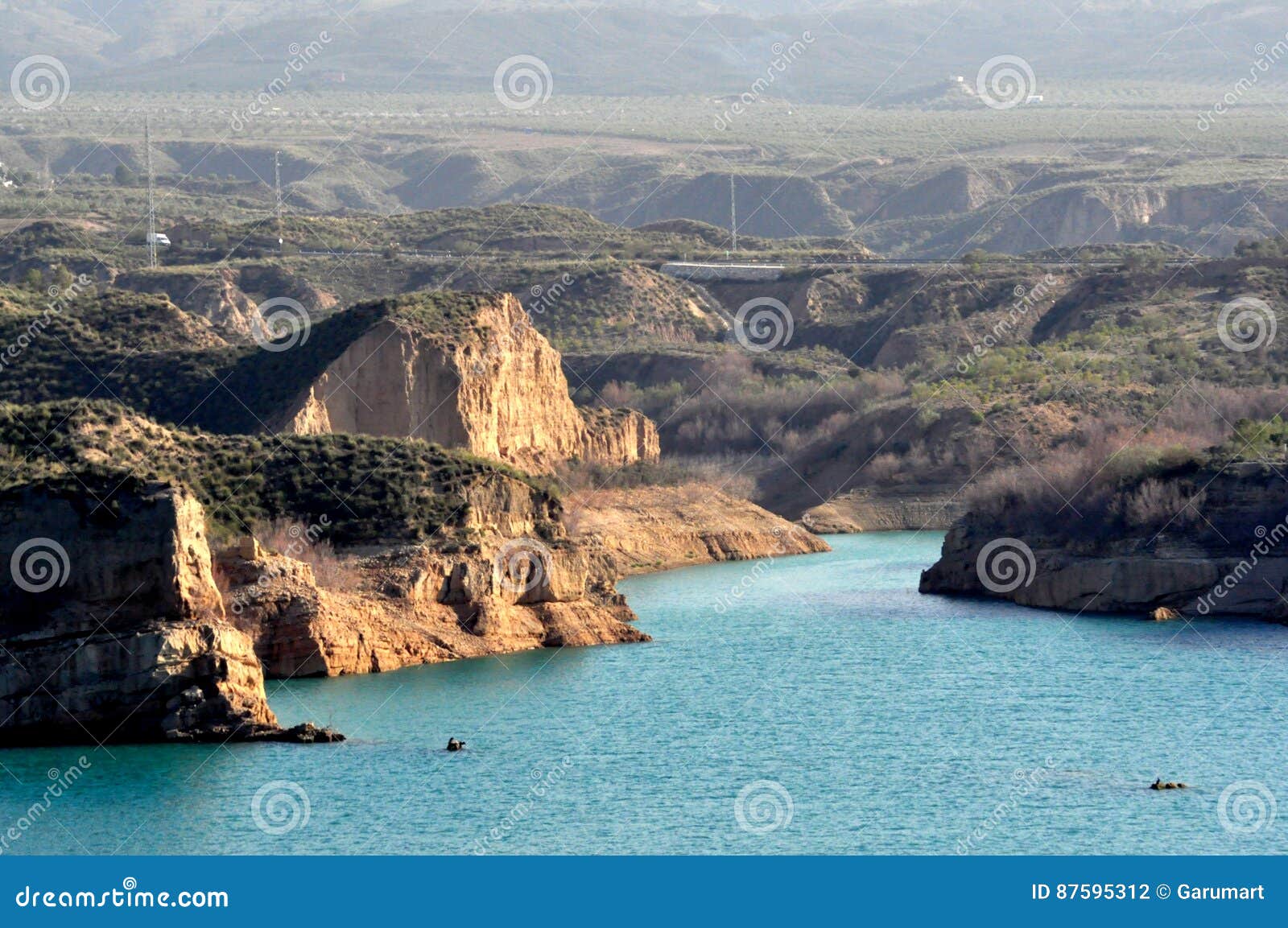 Emerald green lake waters stock photo. Image of landscape - 87595312