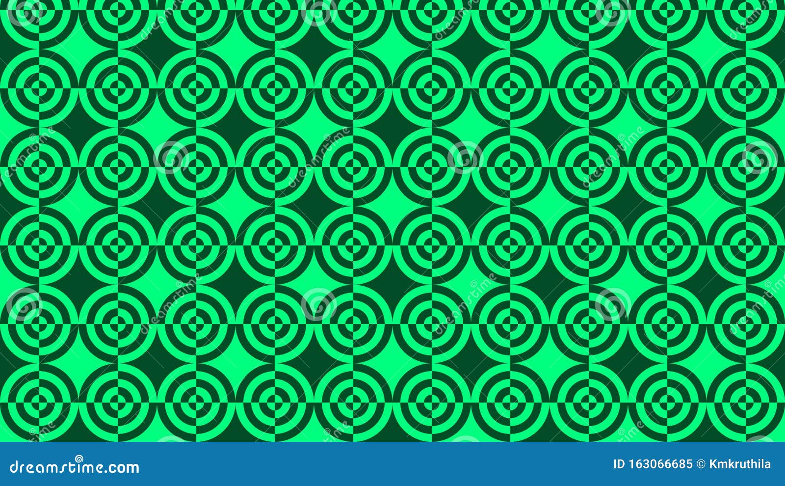 Emerald Green Quarter Circles Pattern Stock Vector - Illustration of ...