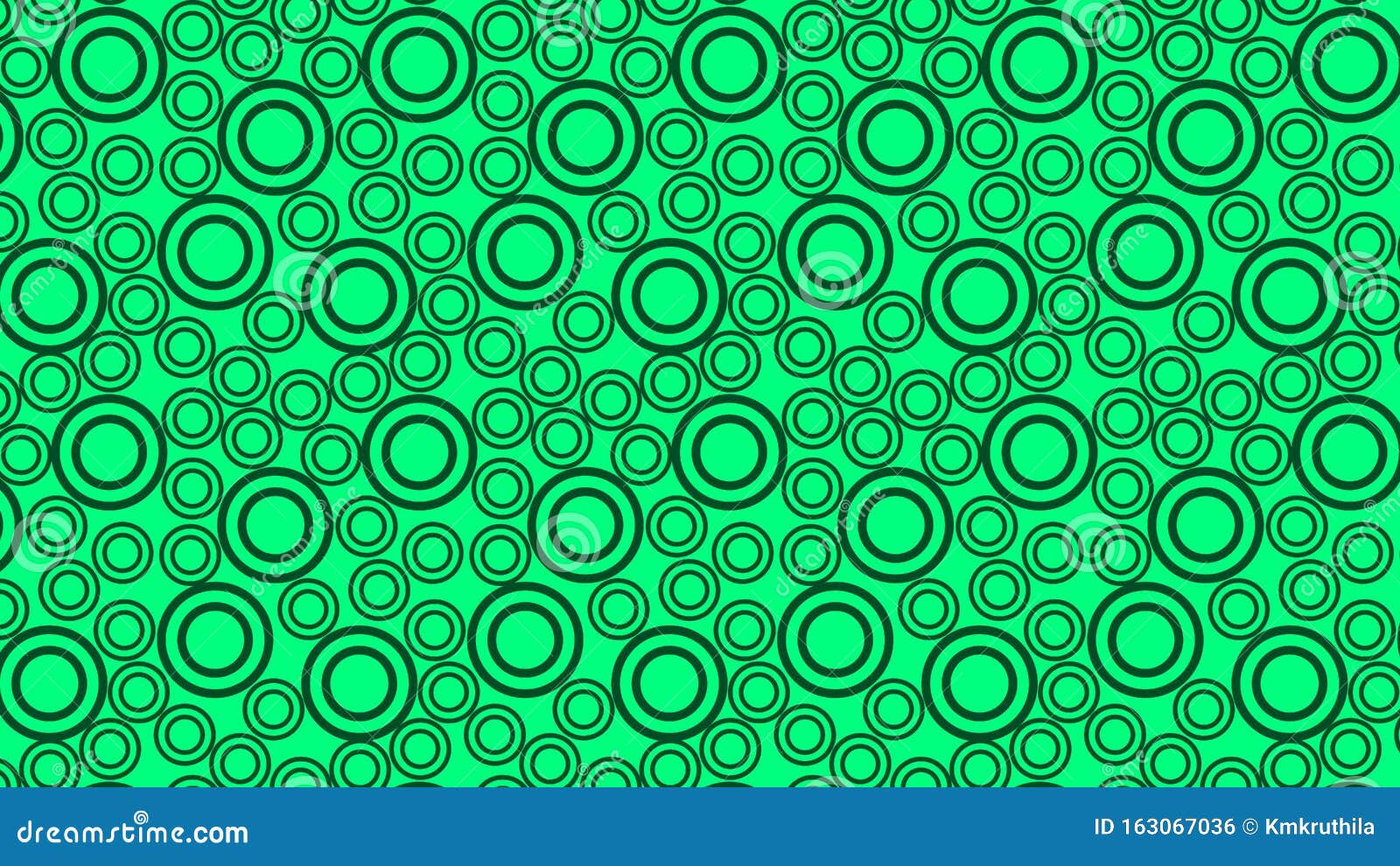 Emerald Green Seamless Geometric Circle Background Pattern Vector Art Stock Vector ...