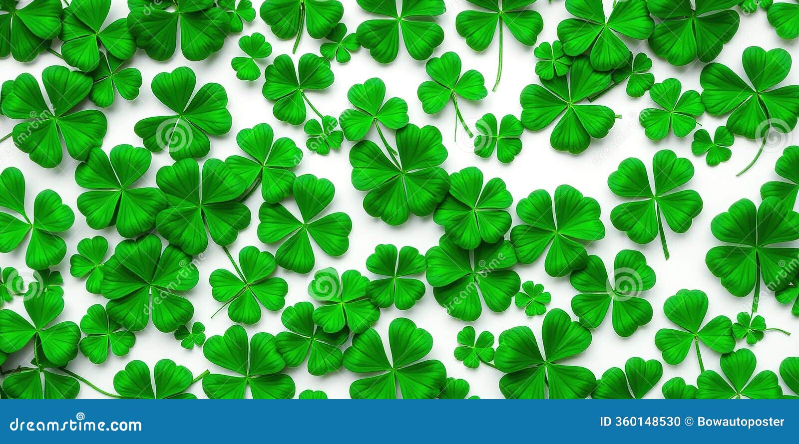 Emerald Green Shamrock Pattern Design HighQuality Texture Background ...