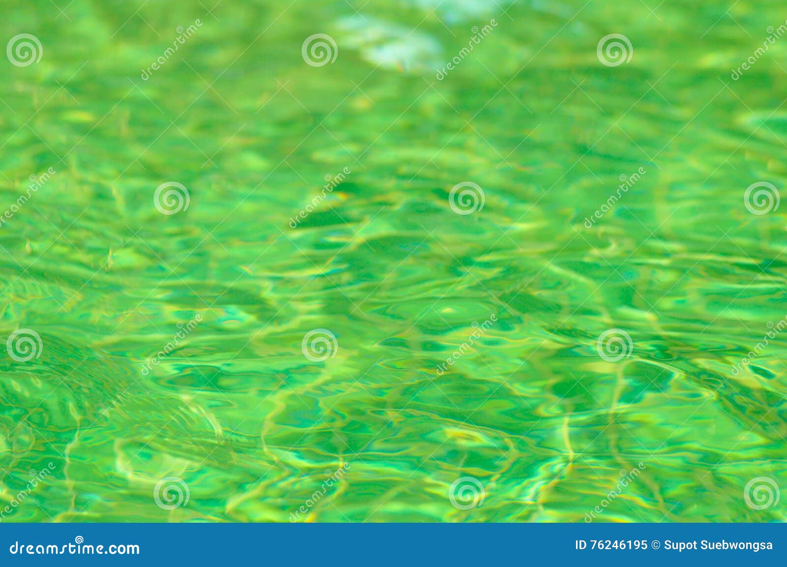 Emerald Green Water Surface with Sun Reflection in Swimming Pool Stock ...