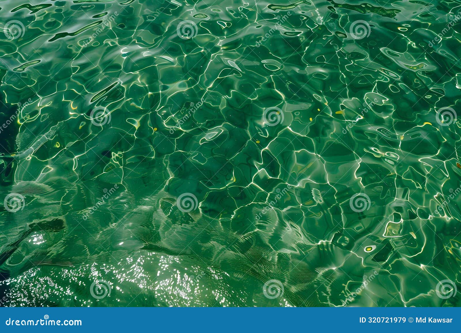 Emerald Green Water Surface Texture Stock Illustration - Illustration ...
