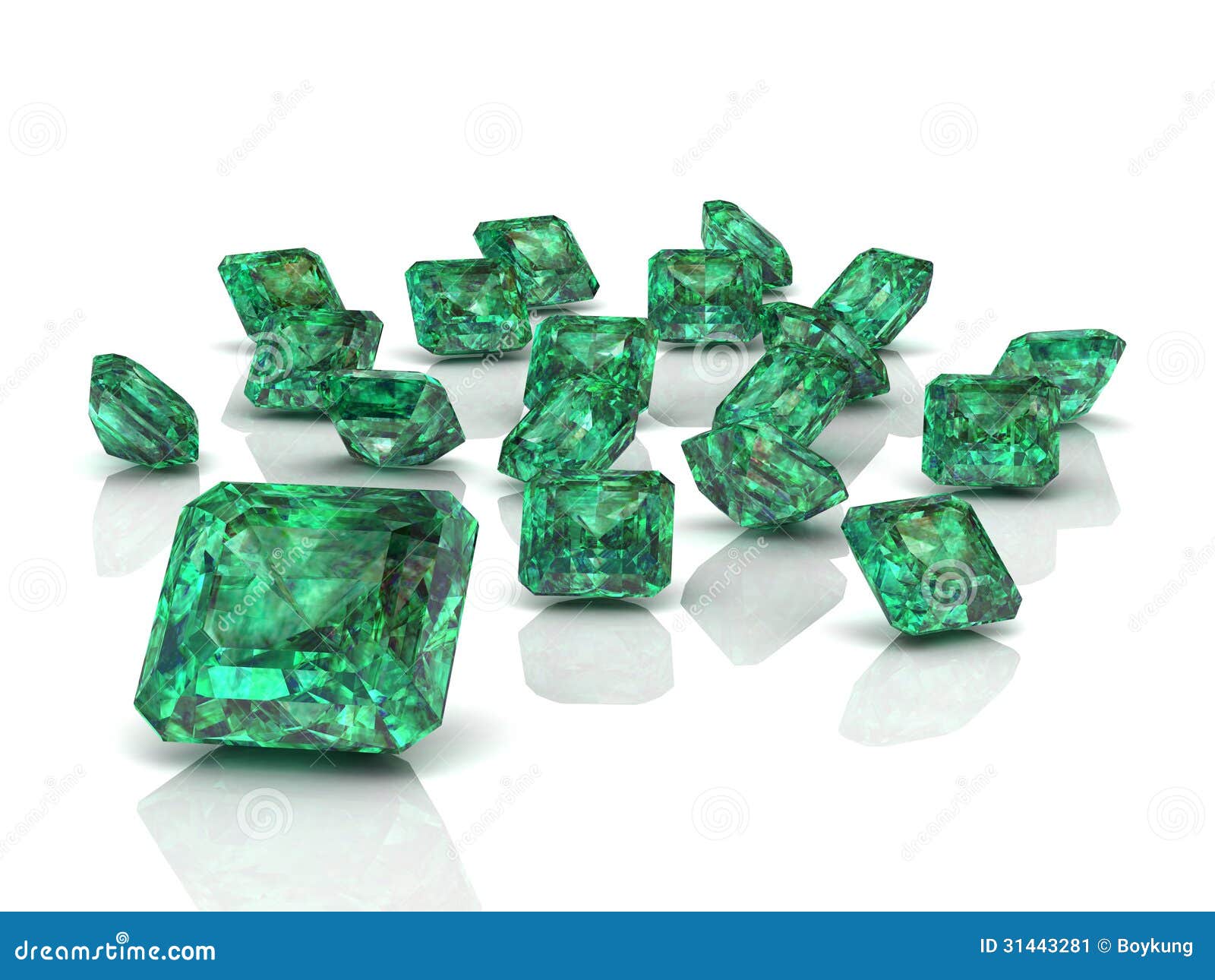 Emerald stock illustration. Illustration of gems, clear - 31443281