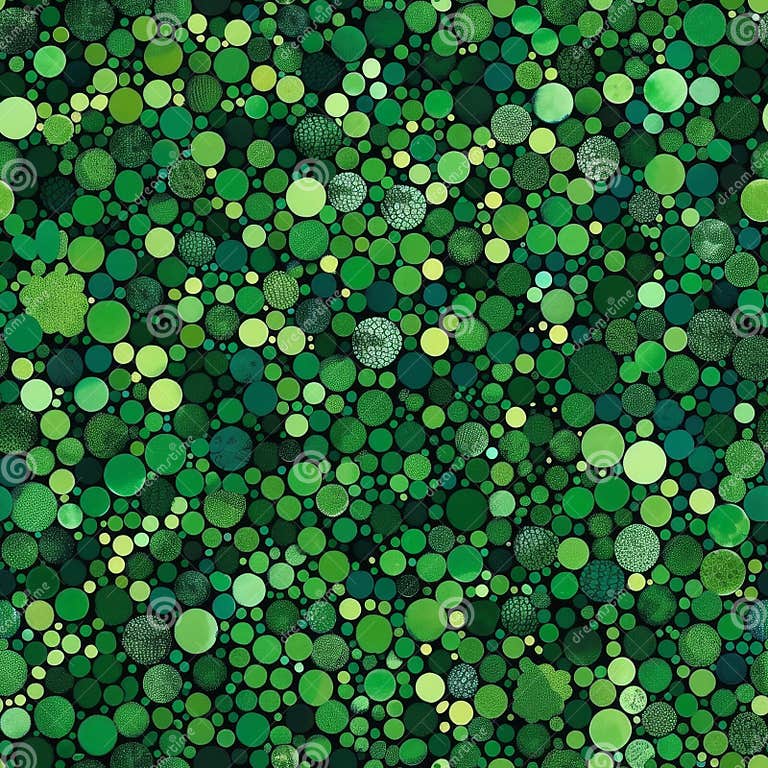 Emerald Hues: Abstract Green Circle Pattern Background Stock Photo - Image of mosaic, variety ...