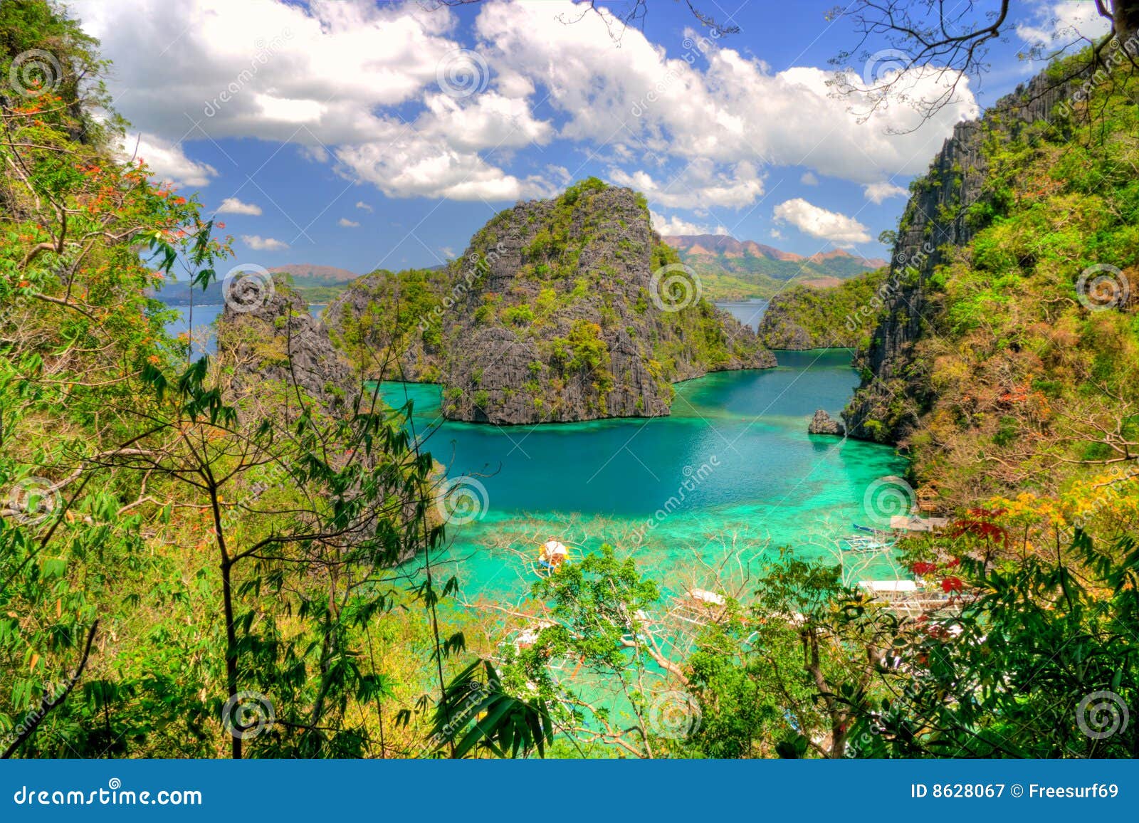 Emerald lagoon stock image. Image of coastline, nature - 8628067