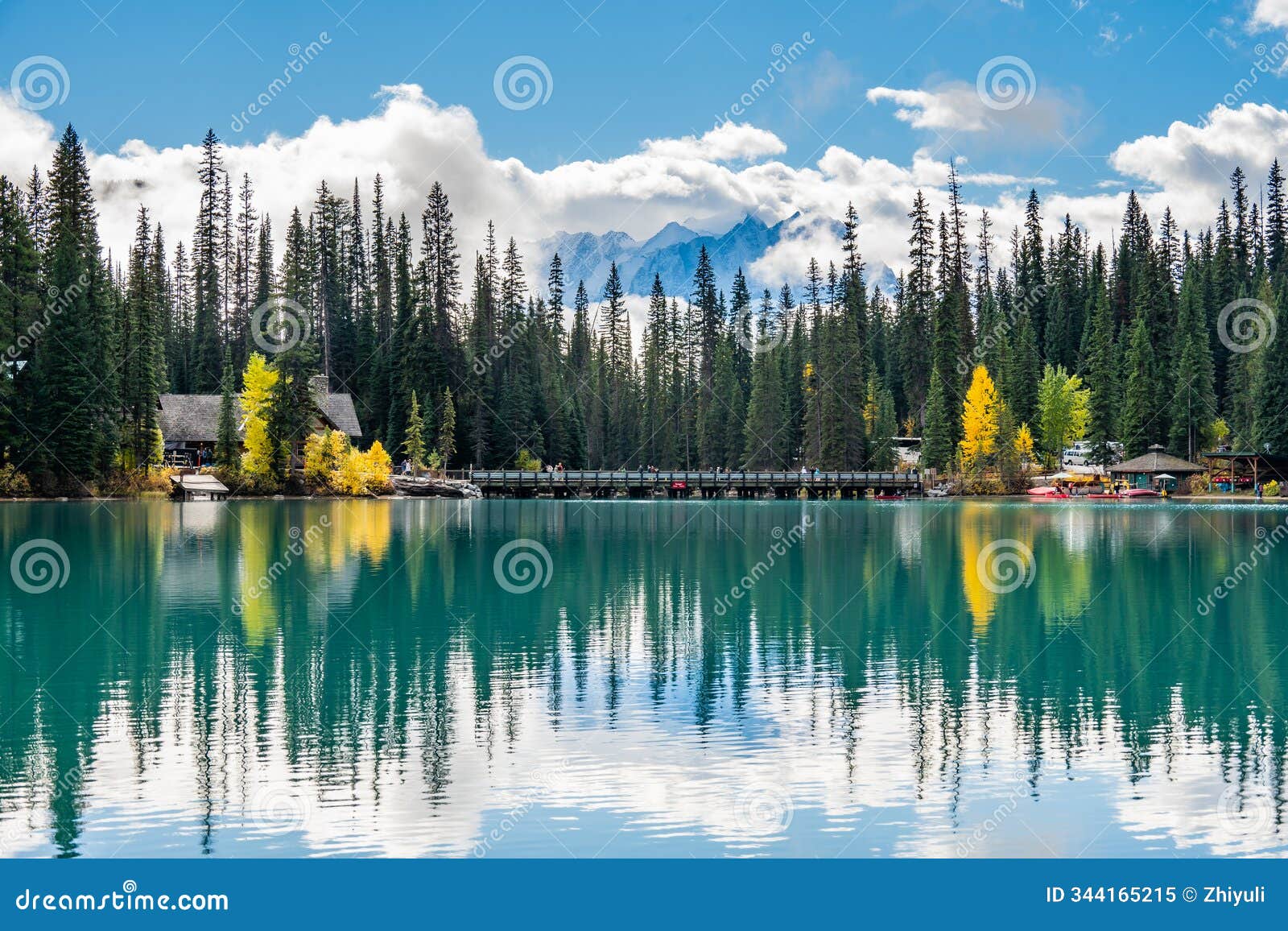 Emerald Lake Yoho National Park Banff Stock Image - Image of leaf ...