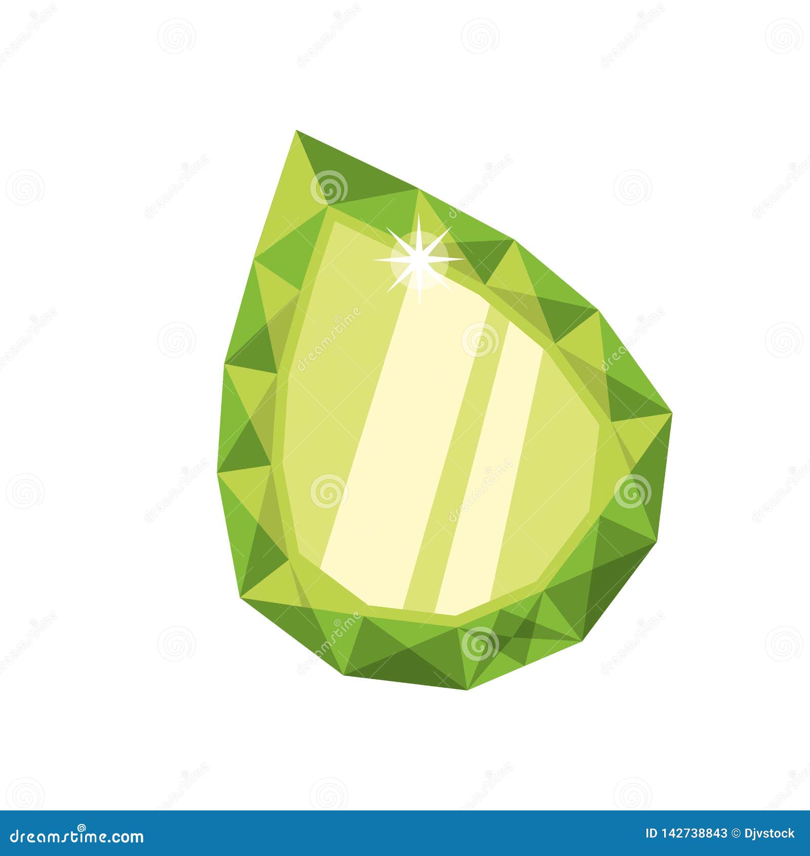 Emerald Luxury Isolated Icon Stock Vector - Illustration of fashion ...