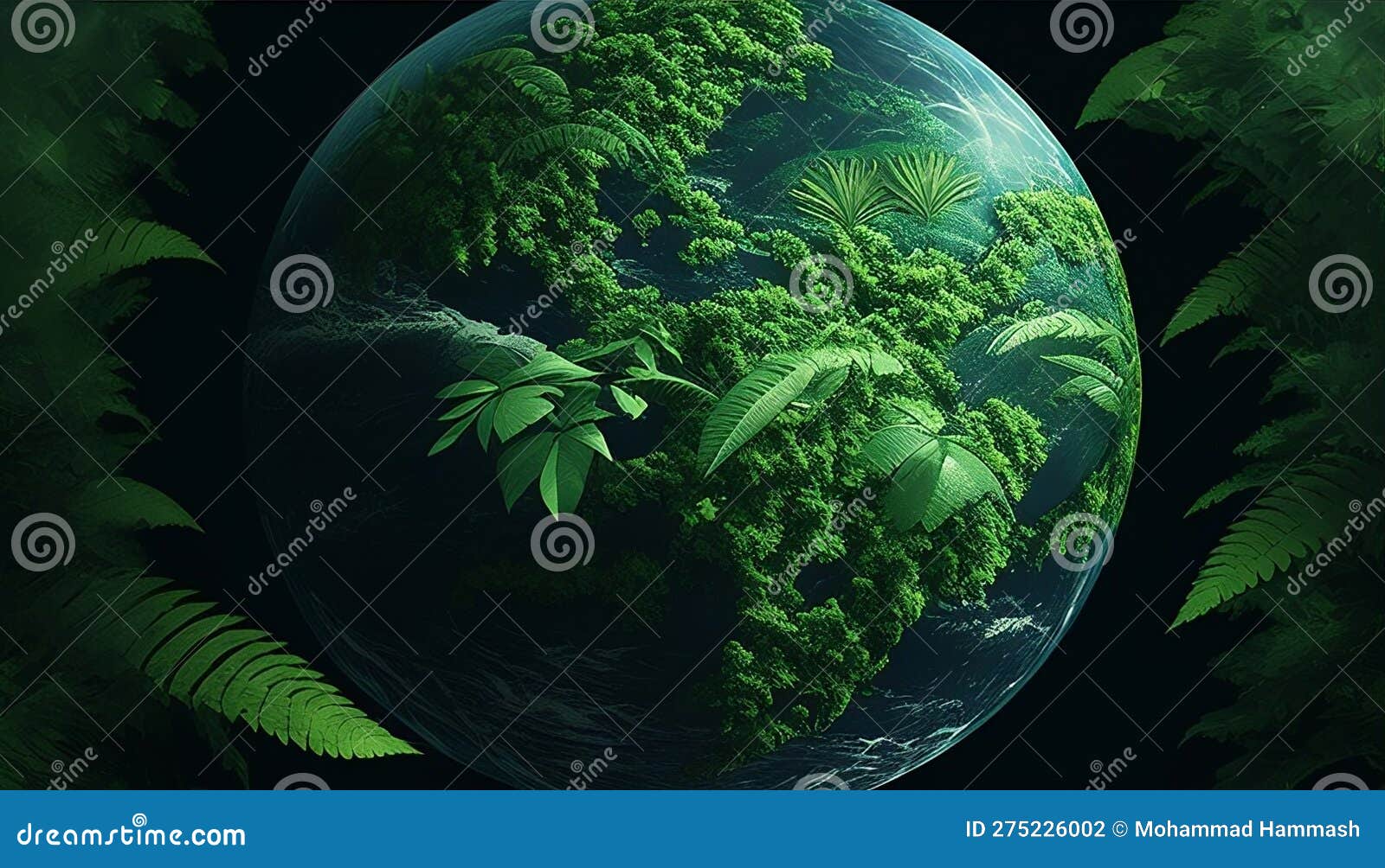 Emerald Planet: A High-Resolution Digital Creation Of A Lush Green ...