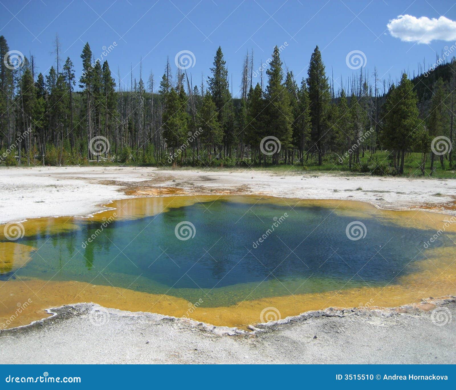 Emerald Pool stock photo. Image of yellowstone, pool, trips - 3515510