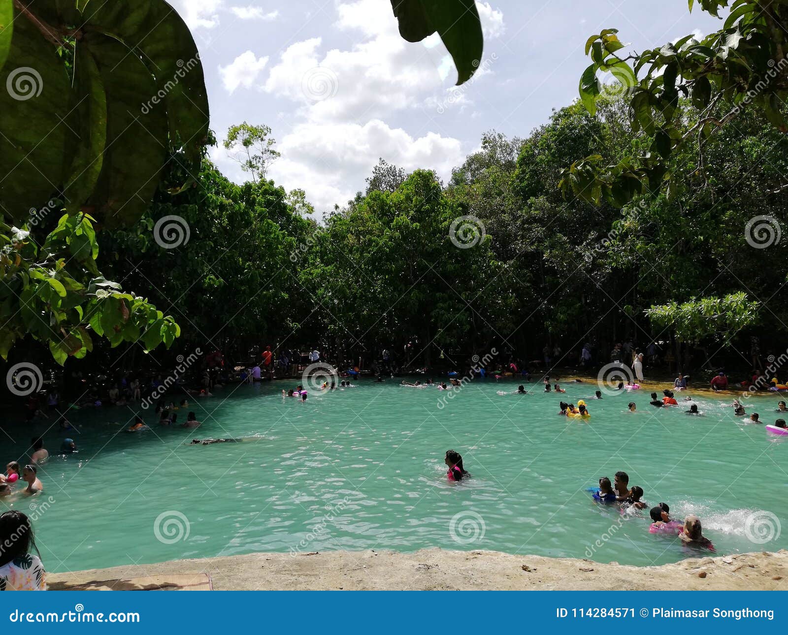 Emerald pool editorial photo. Image of emerald, pool - 114284571