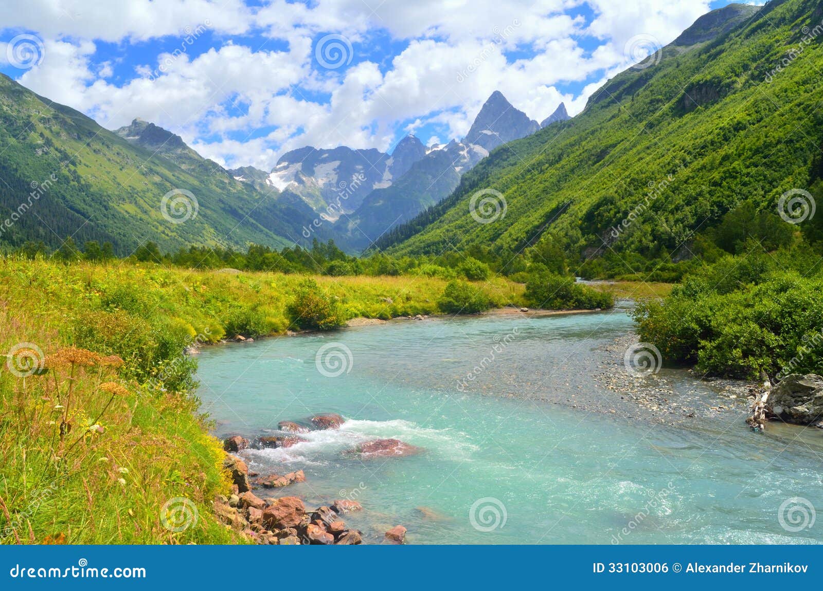Emerald river stock photo. Image of blue, beautiful, grass - 33103006