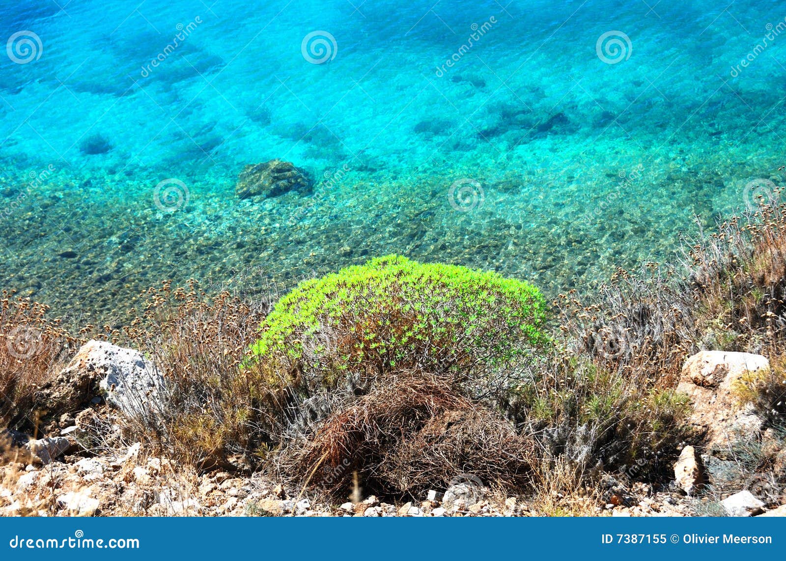 Emerald sea, greece stock image. Image of europe, holidays - 7387155