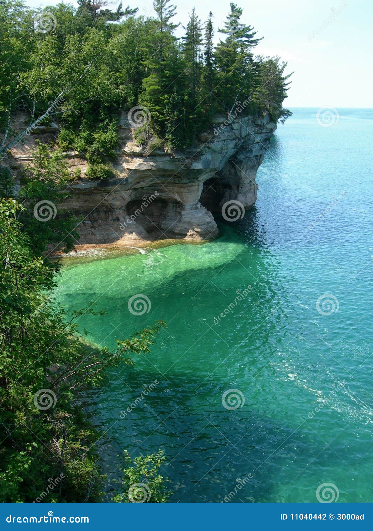 Emerald Waters on Lake Superior Stock Photo - Image of national, water ...