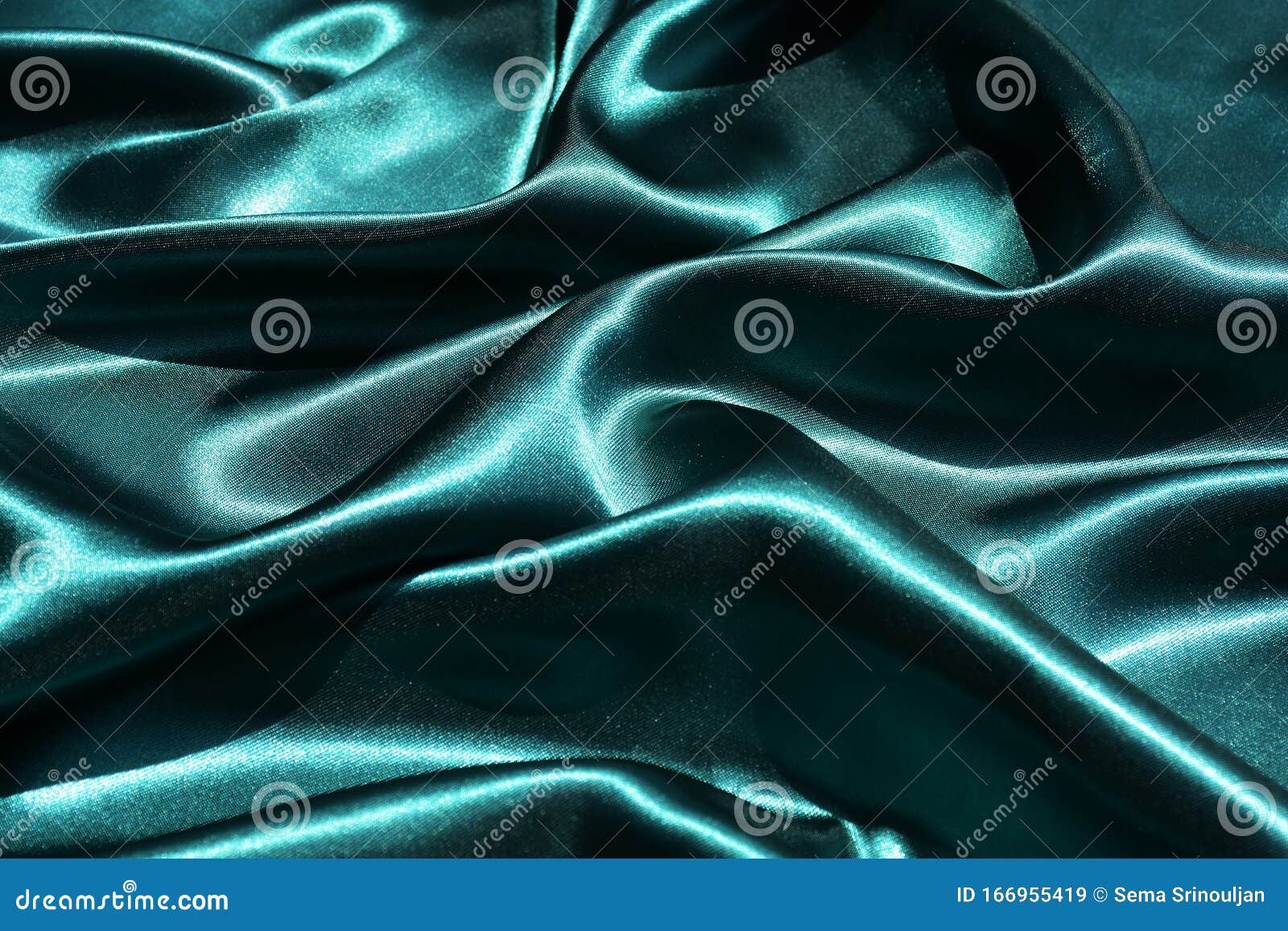 Emerald wavy silk texture. stock image. Image of curtain - 166955419
