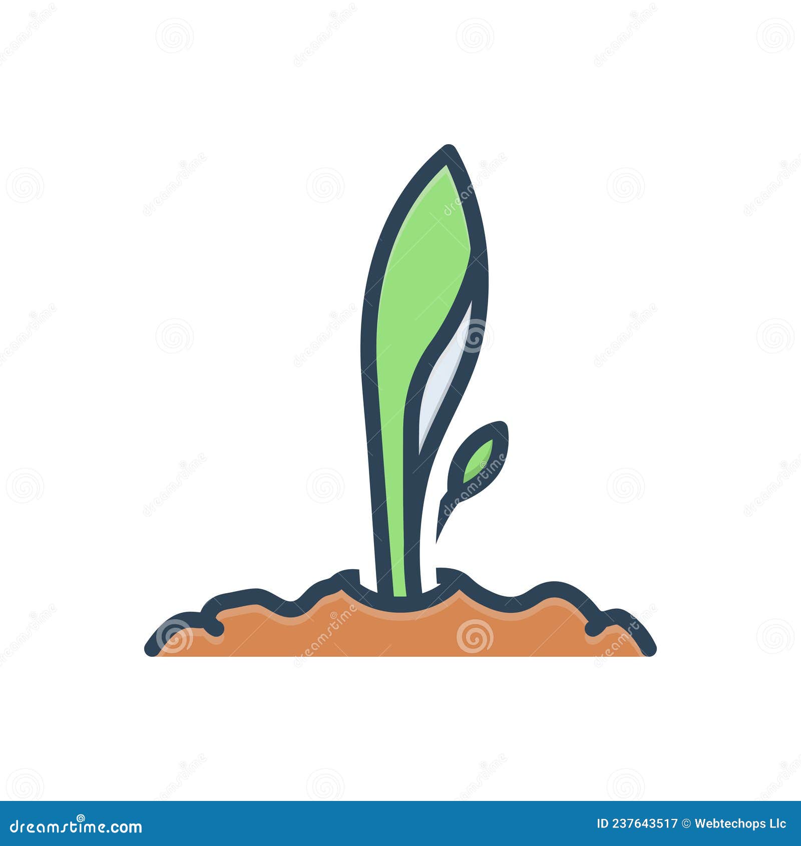 Color Illustration Icon for Emerge, Come Forth and Egress Stock ...