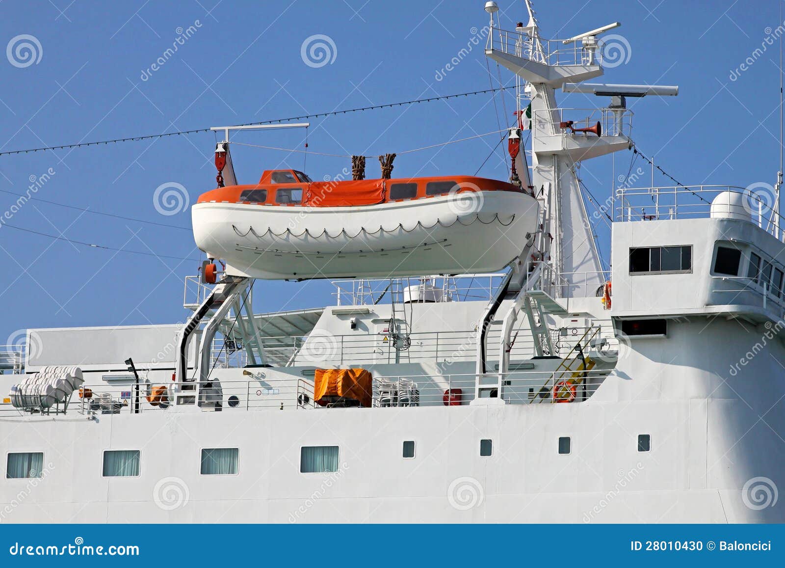 Emergecy boat stock photo. Image of evacuation, mandatory - 28010430