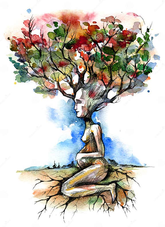 The Emergence of a New Life Stock Illustration - Illustration of ...