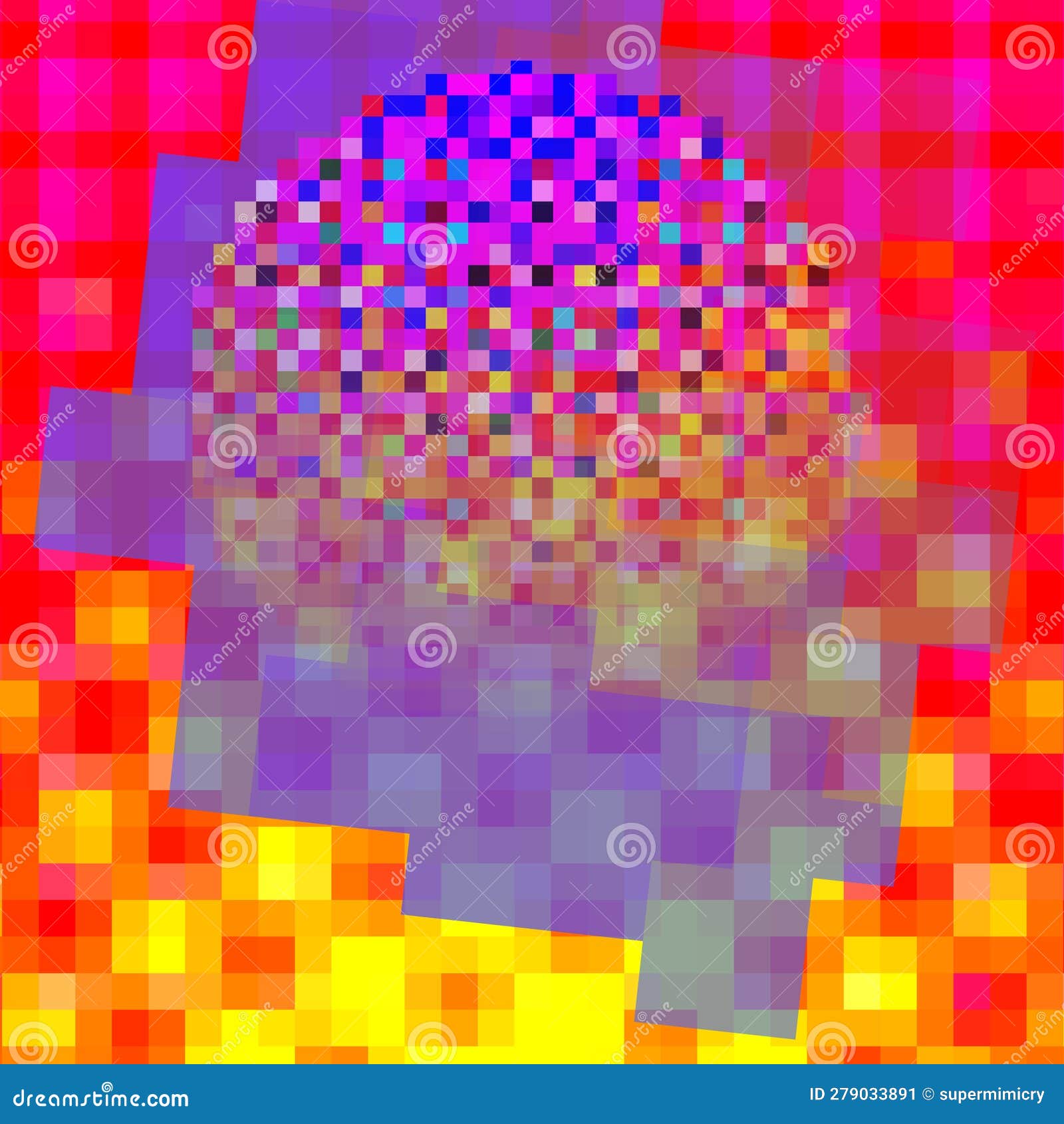 Emergence Pixel Art Background Stock Illustration - Illustration of ...