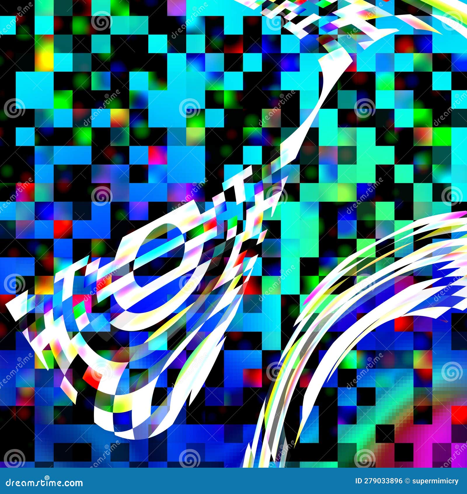 Emergence Pixel Art Background Stock Illustration - Illustration of ...