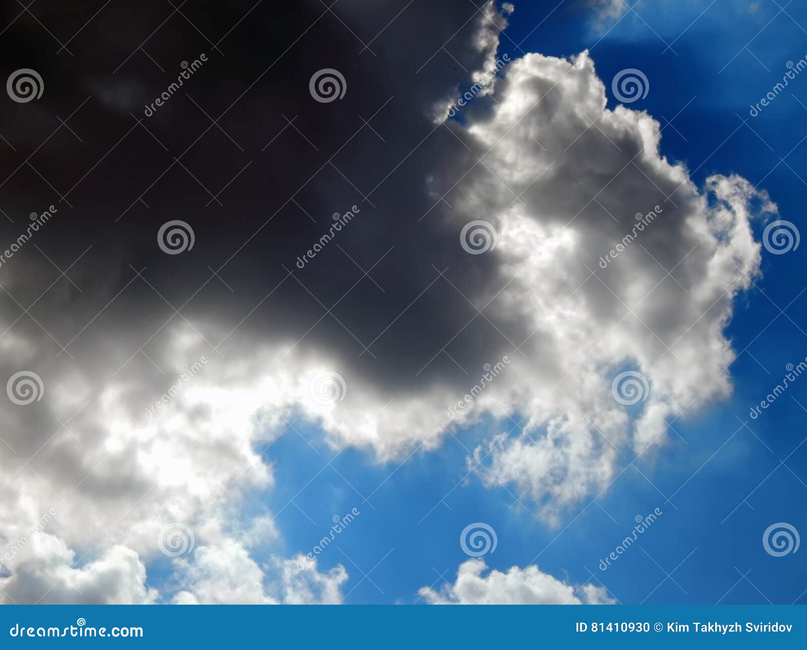 The Emergence of the Sun from the Clouds in the Sky Stock Photo - Image ...
