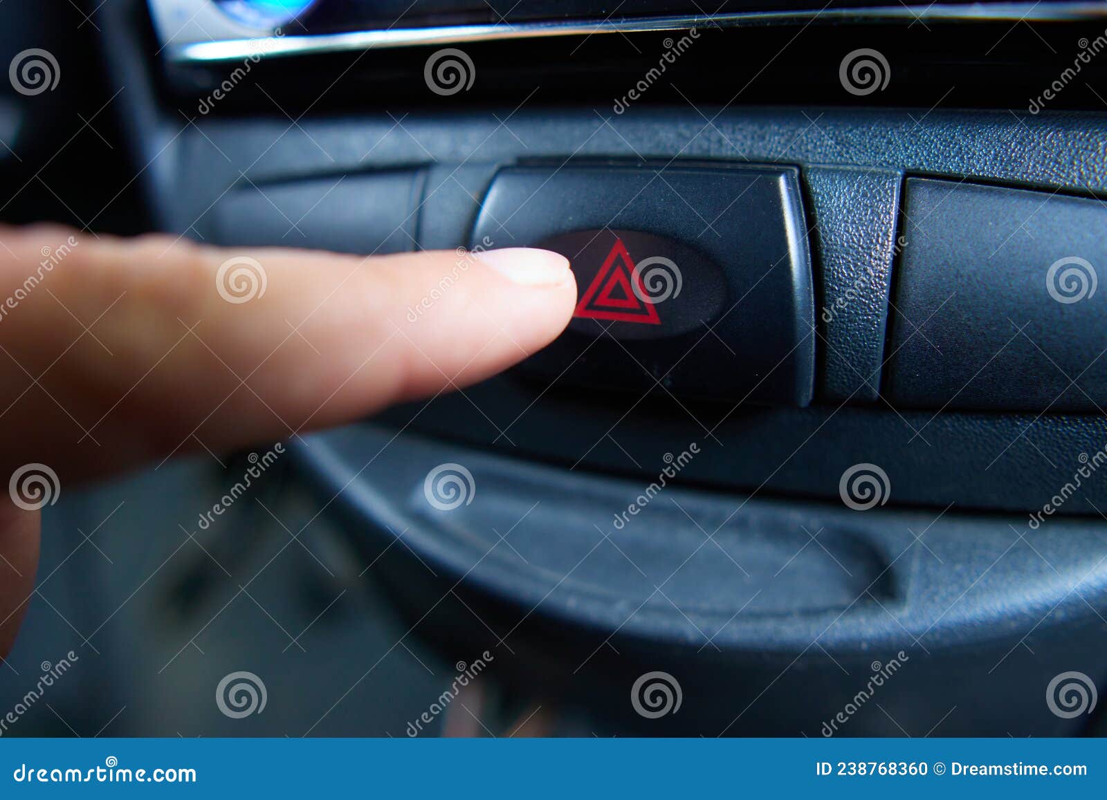 The Emergency Alarm Button on the Car Stock Photo - Image of auto ...