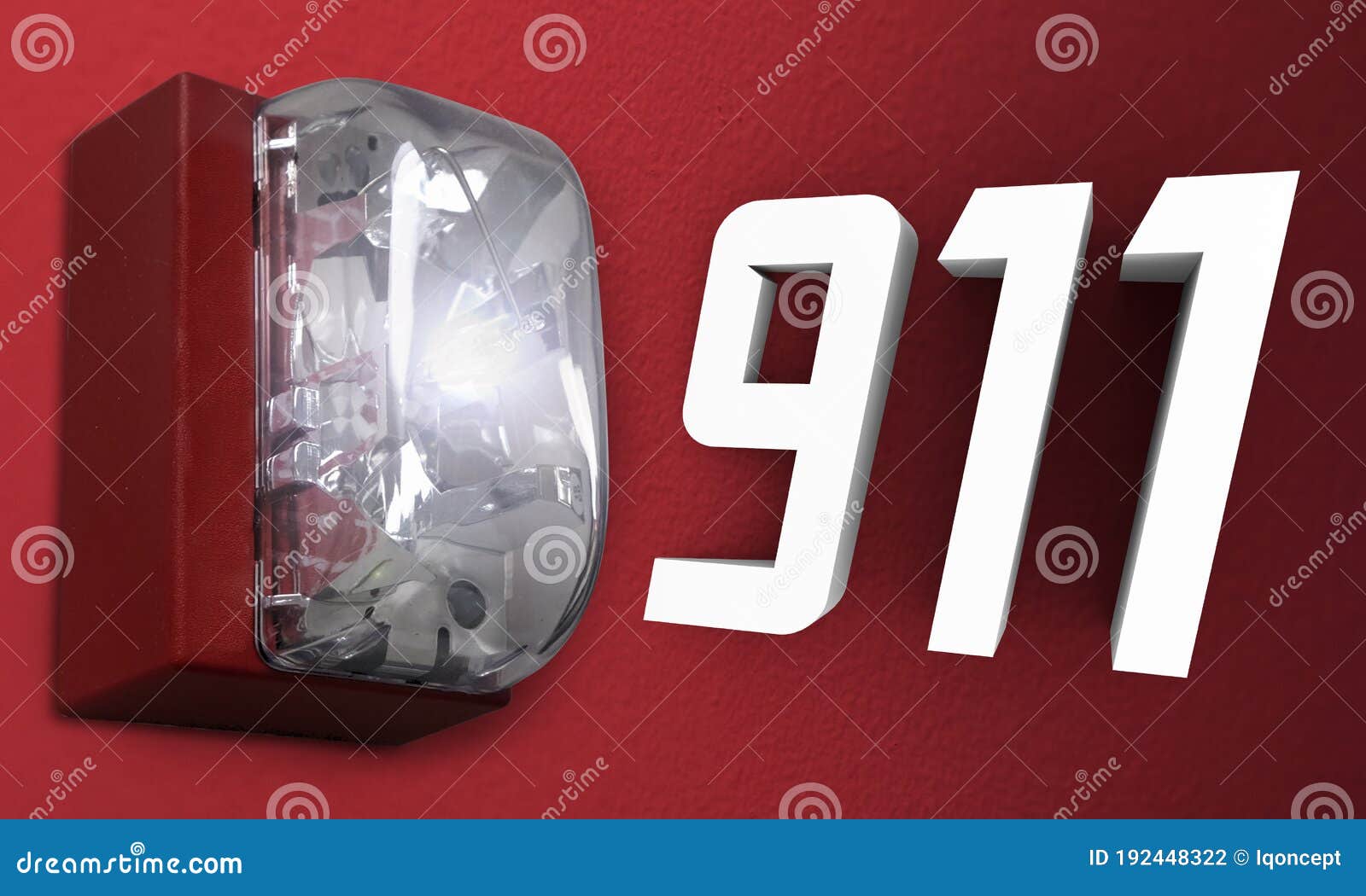 911 Emergency Alarm Crisis Drill Event Critical Help Number 3d ...