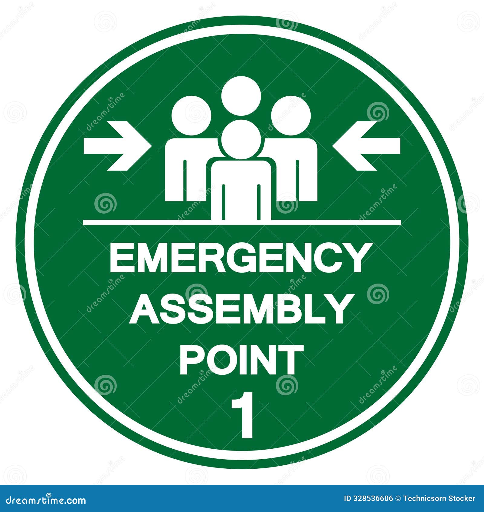 Emergency Assembly Point Sign, Gathering Point Signboard, Emergency ...