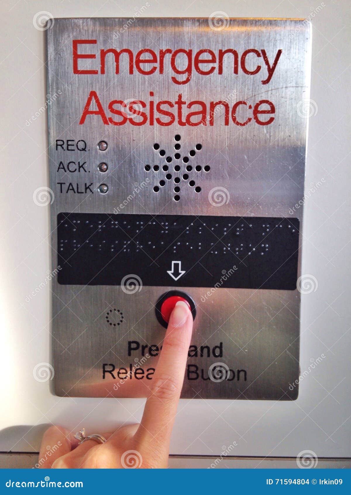 Emergency Assistance Button Stock Photo - Image of emergency, call ...
