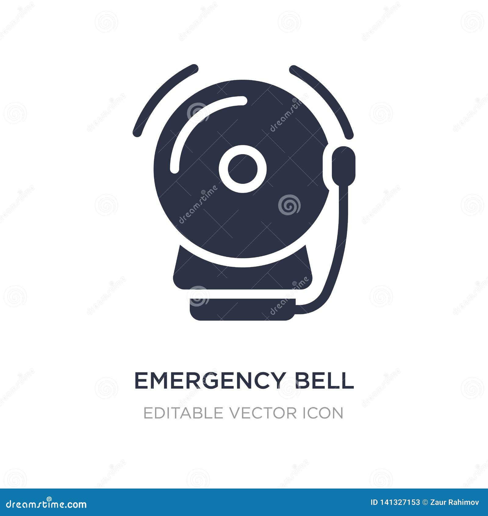 Emergency Bell Icon on White Background. Simple Element Illustration ...